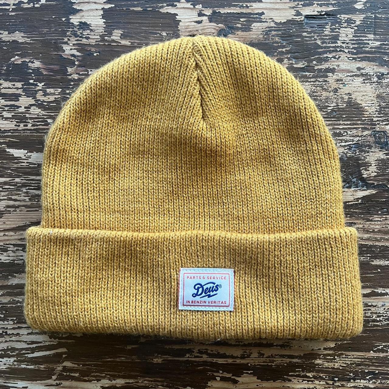 Men’s 100% Mustard Yellow Beanie /Watch Hat... - Depop