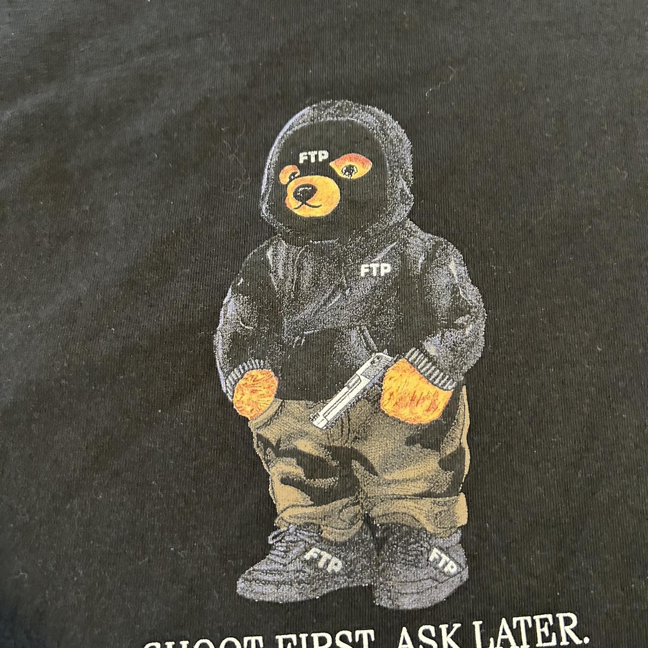 FTP bear tshirt, worn alot. Still rare and a... - Depop