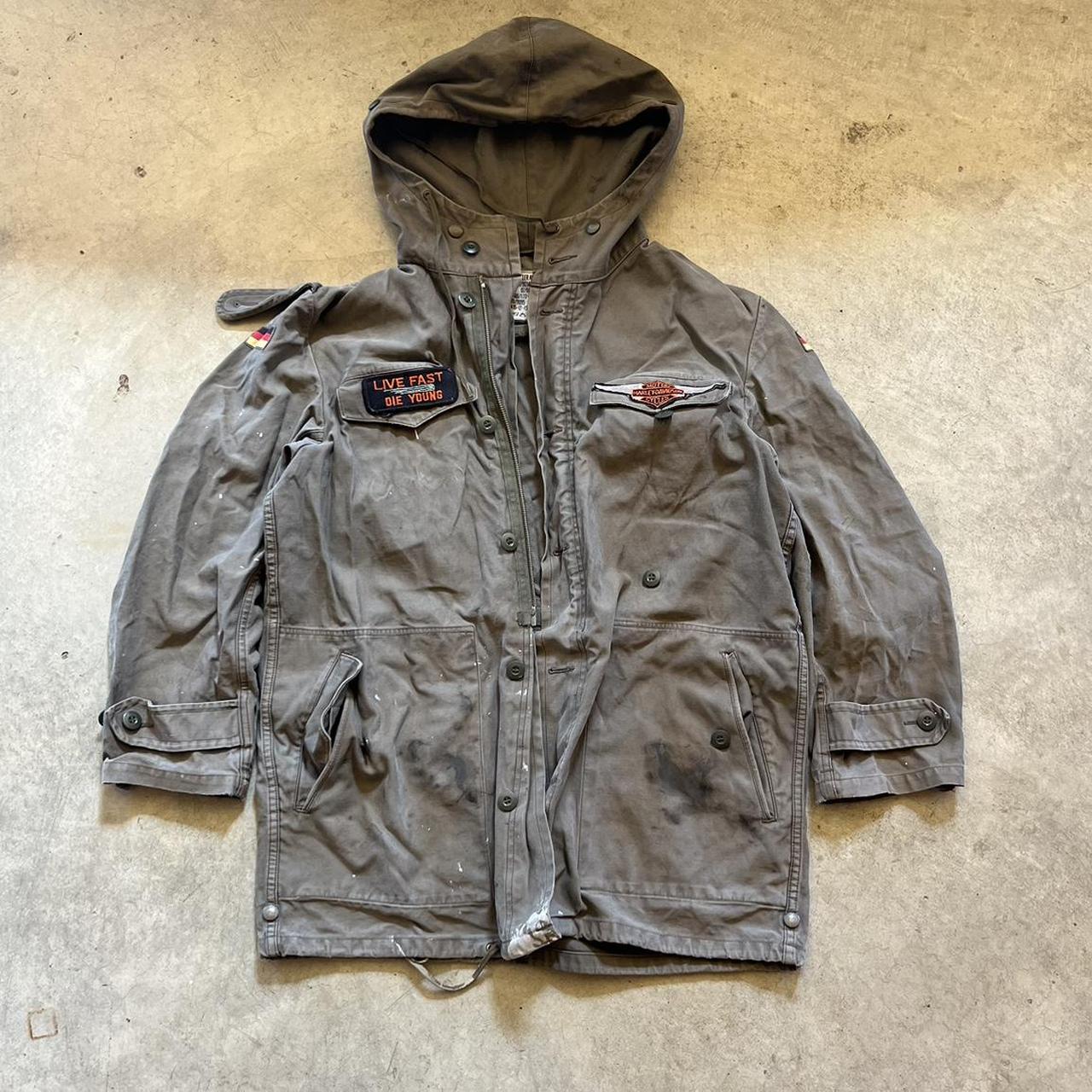 Vintage German army jacket Plenty of wear/marks... | Depop