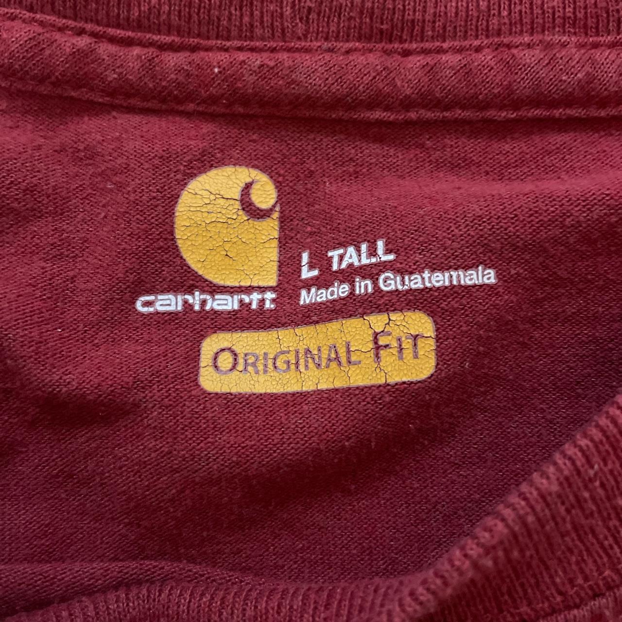 Big red carhartt tee Size large (tall) Great... - Depop