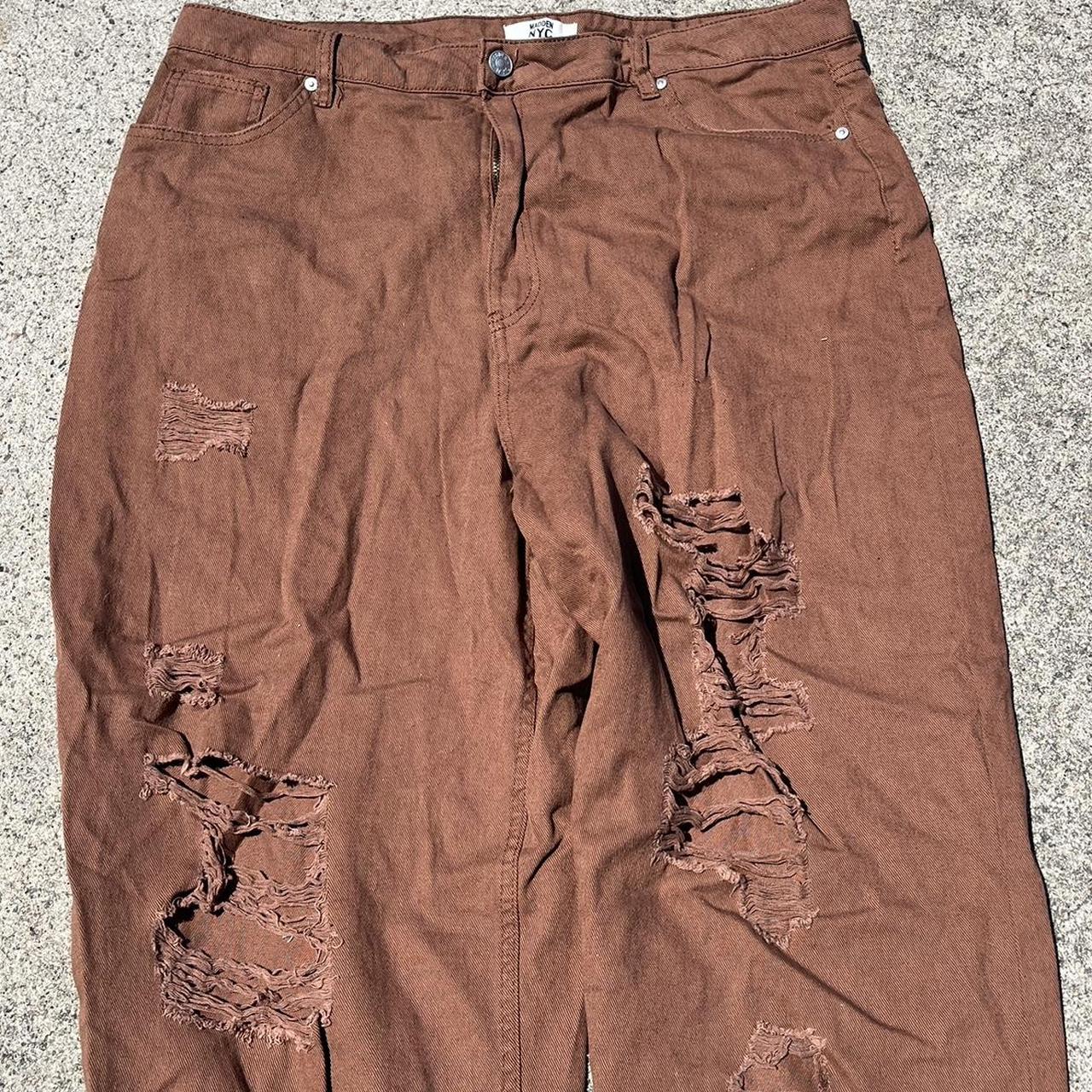 Gildan Women's Brown Jeans | Depop