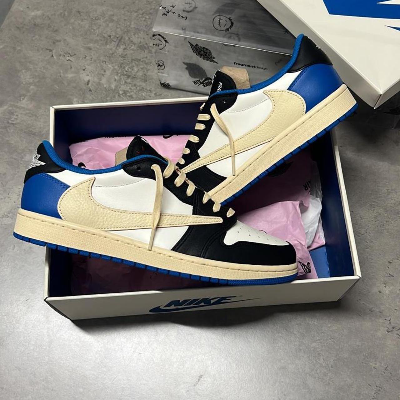 Fragment Design x Travis Scott x Air Jordan 1 Retro... - Depop