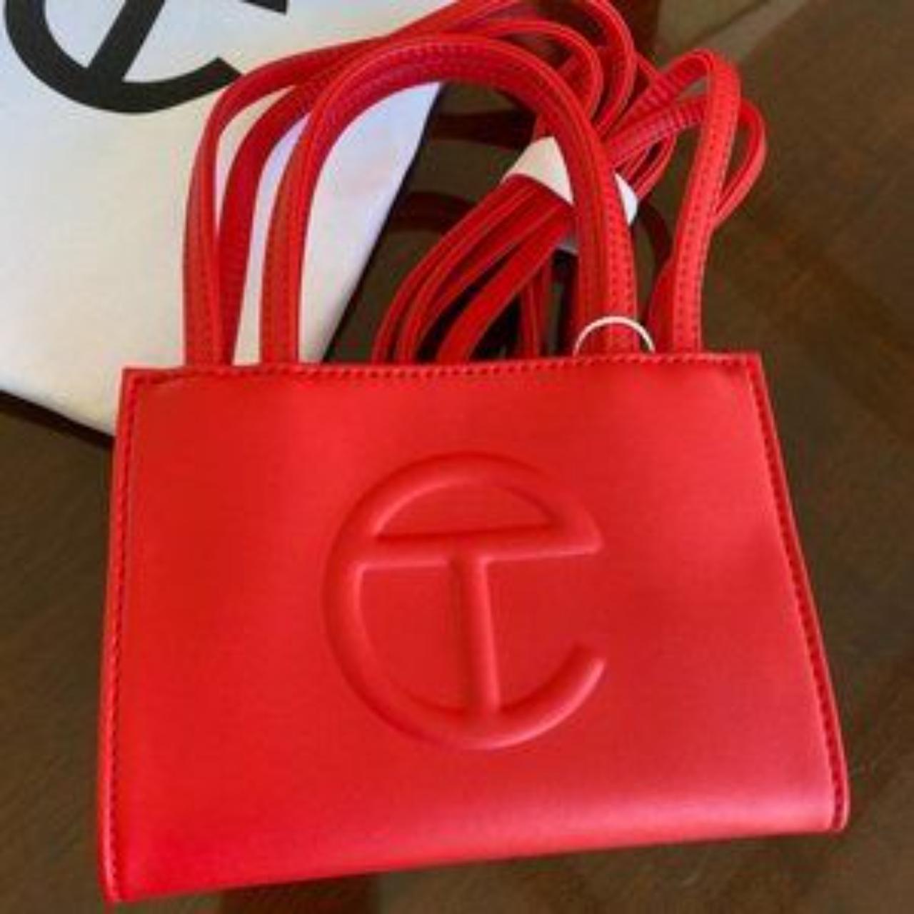 🌞🍨Authentic Telfar Small Red Shopping Bag-1 Brand... - Depop