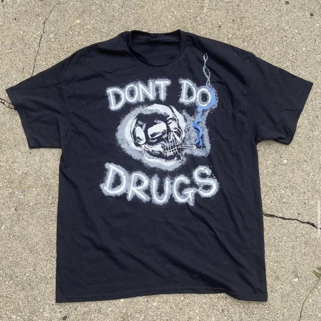 Dontdodrugs Levi catter skull smoking angel wings... - Depop