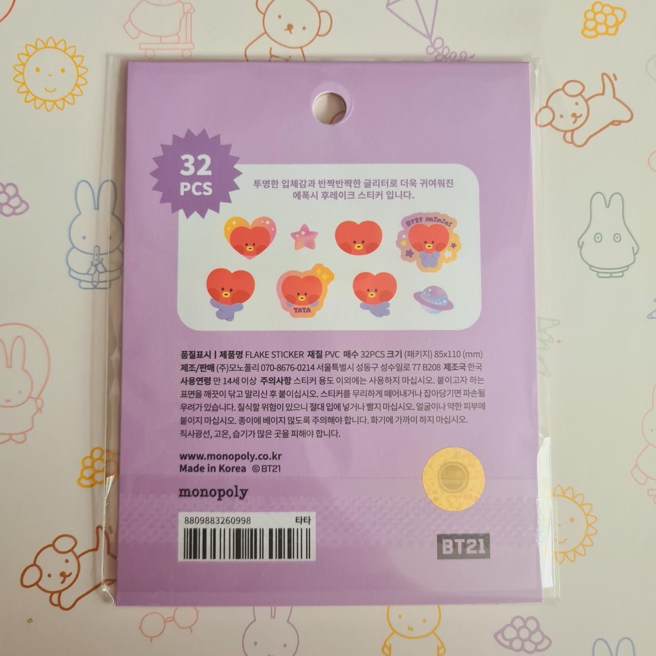 BTS mini stickers - V 32 pieces in total - Depop