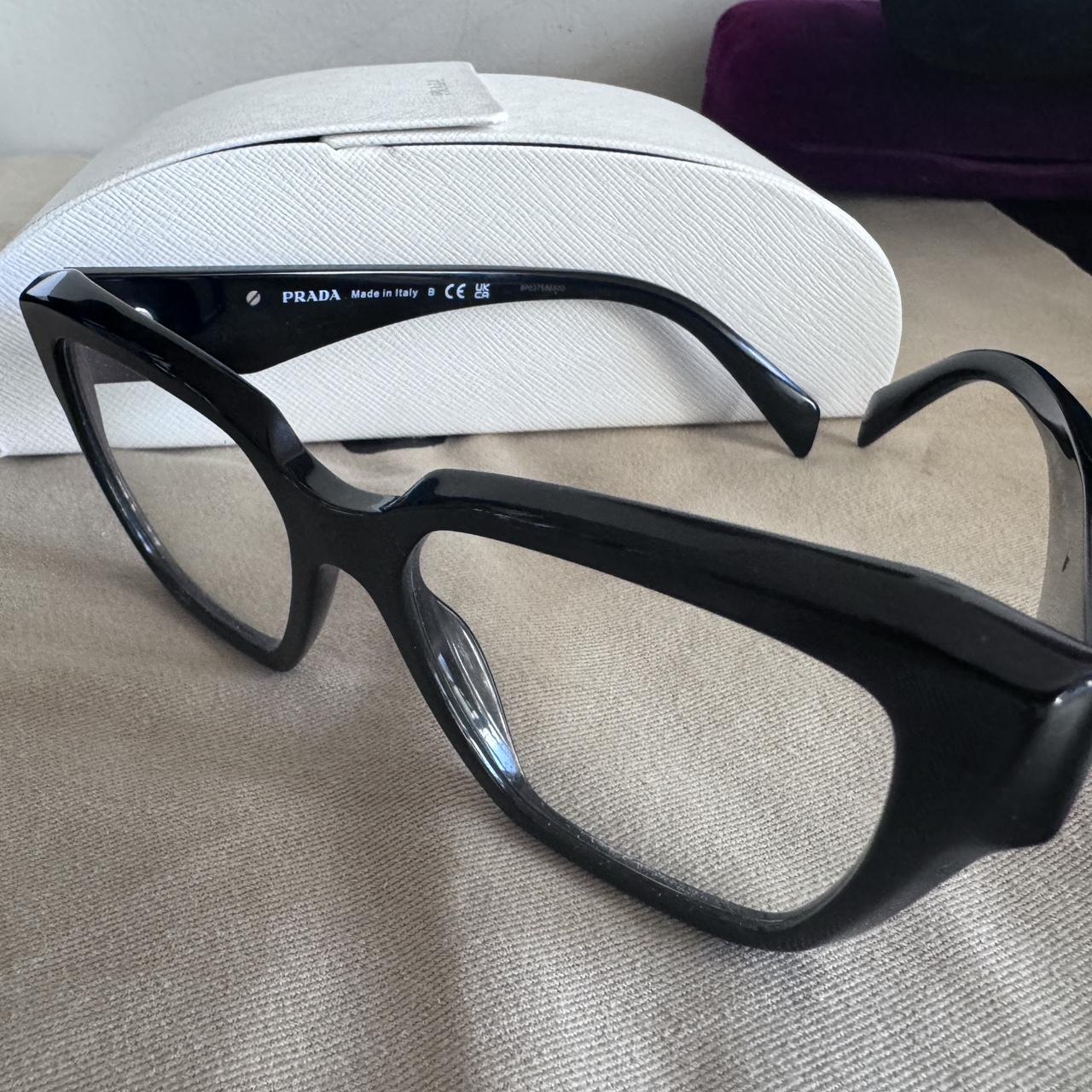 Prada Blue light lens glasses only worn once ! super... - Depop