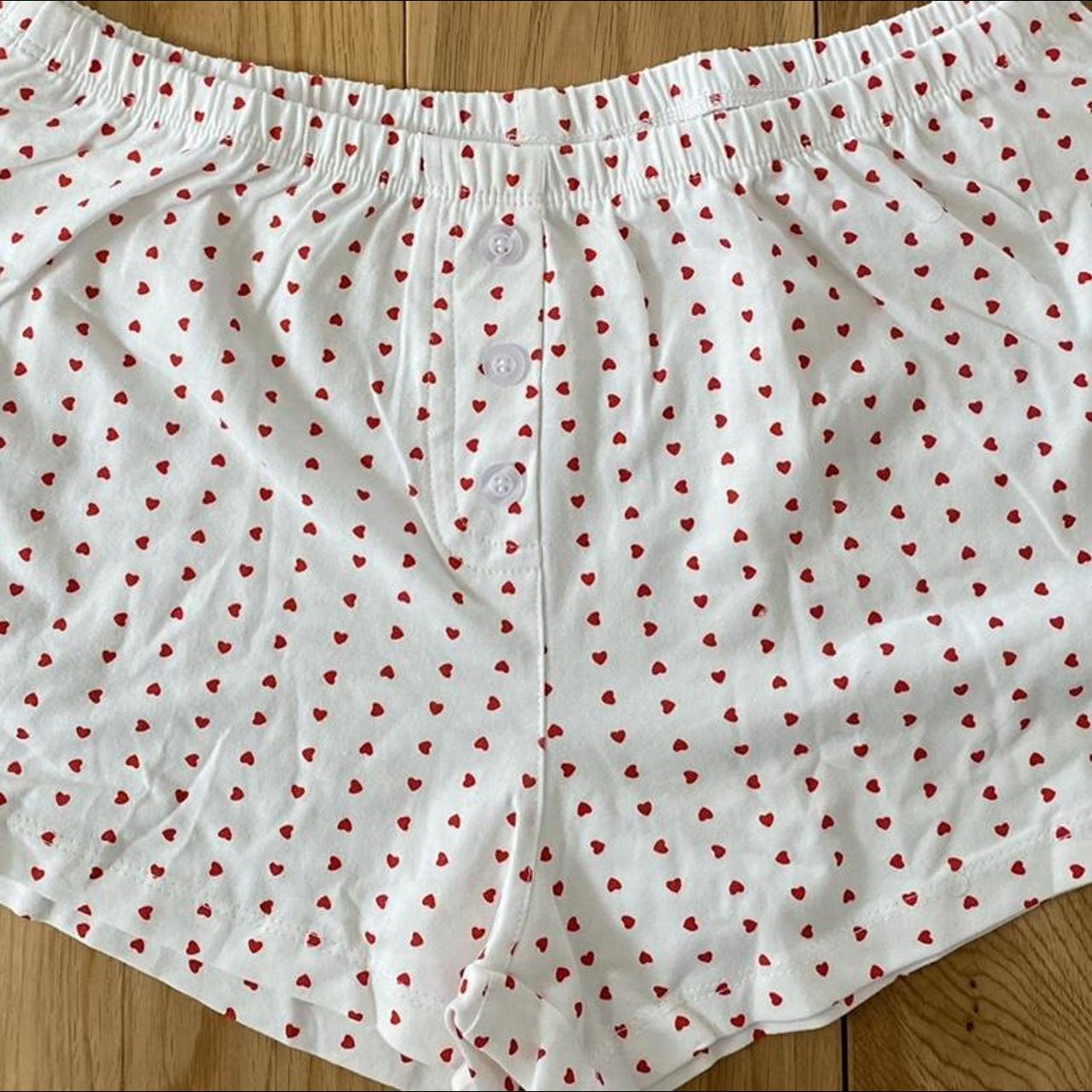 Heart shorts New never worn One size Comes with... - Depop