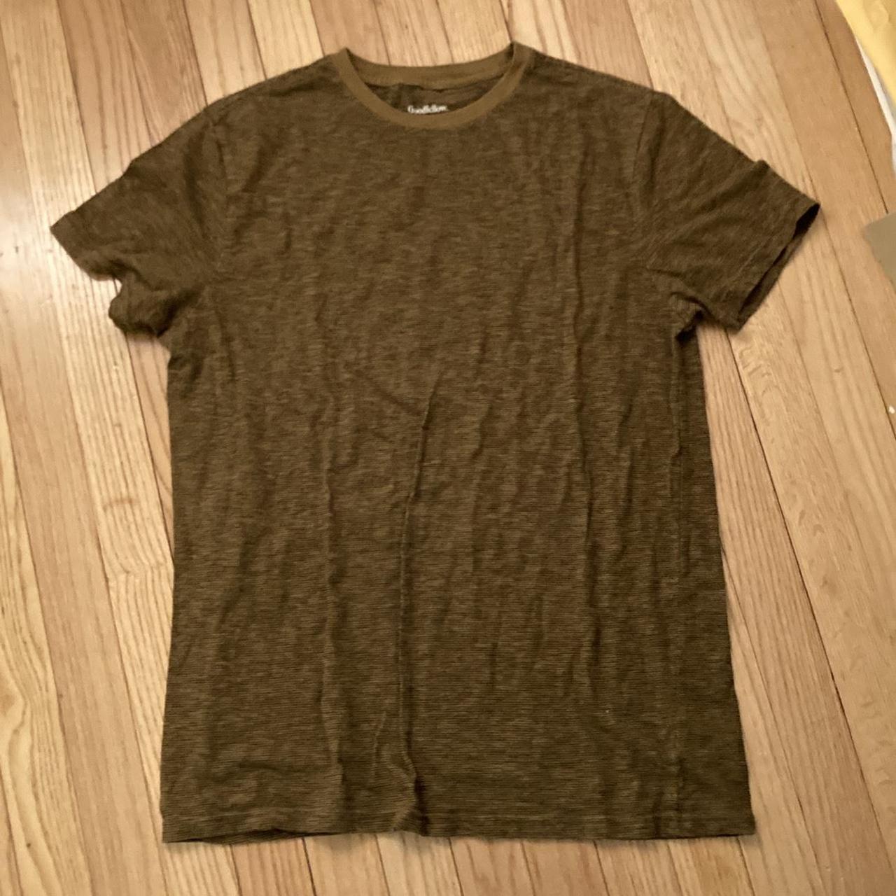 GOODFELLOW PINSTRIPED TEE • size MEDIUM • like new... - Depop