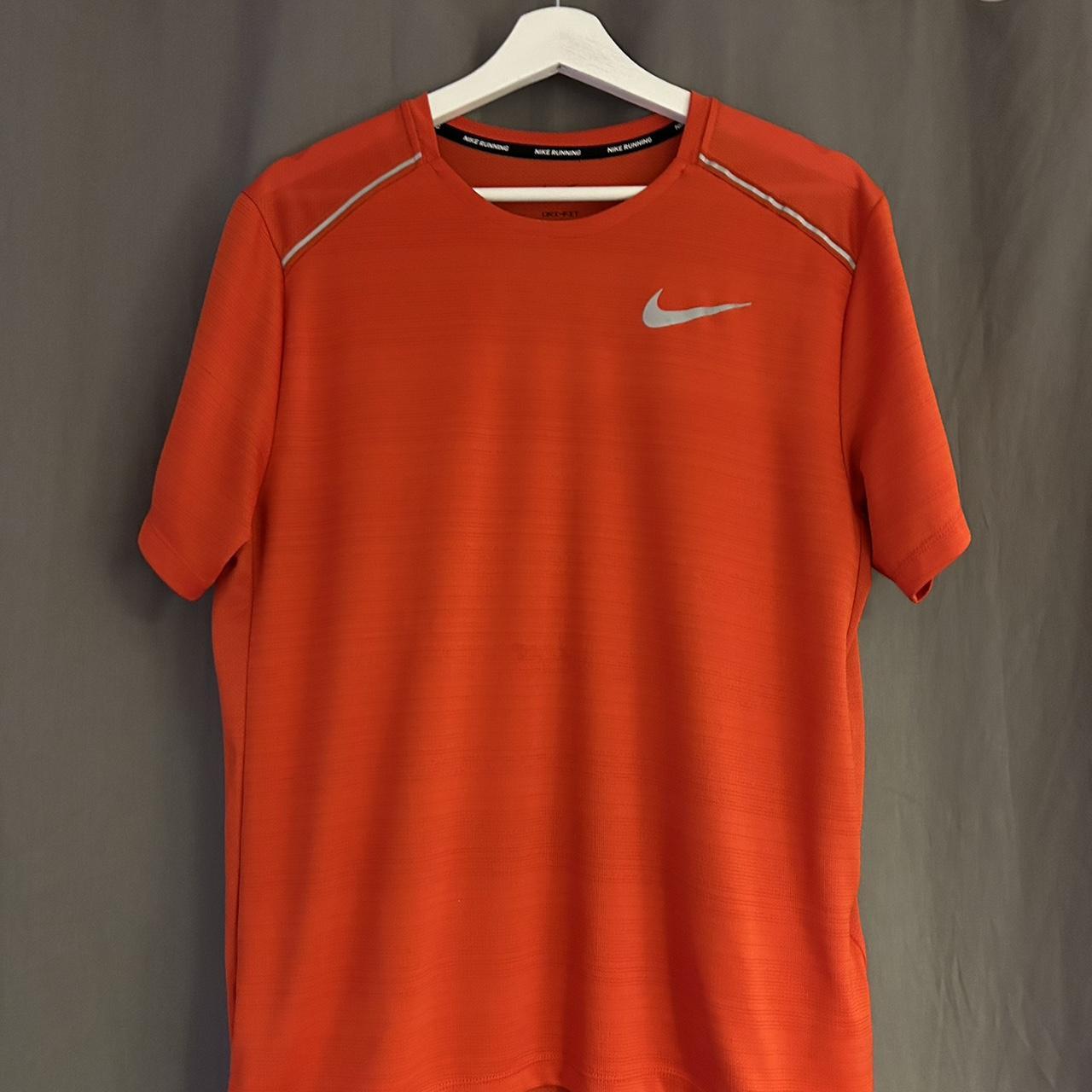 Red Nike Miler / DriFit T Shirt Men’s Size Medium... - Depop