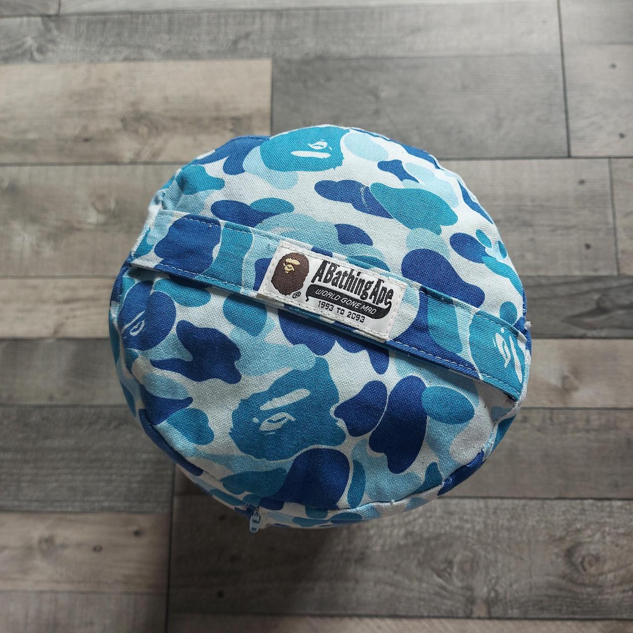 Bape a bathing ape blue abc camo cushion Used... - Depop