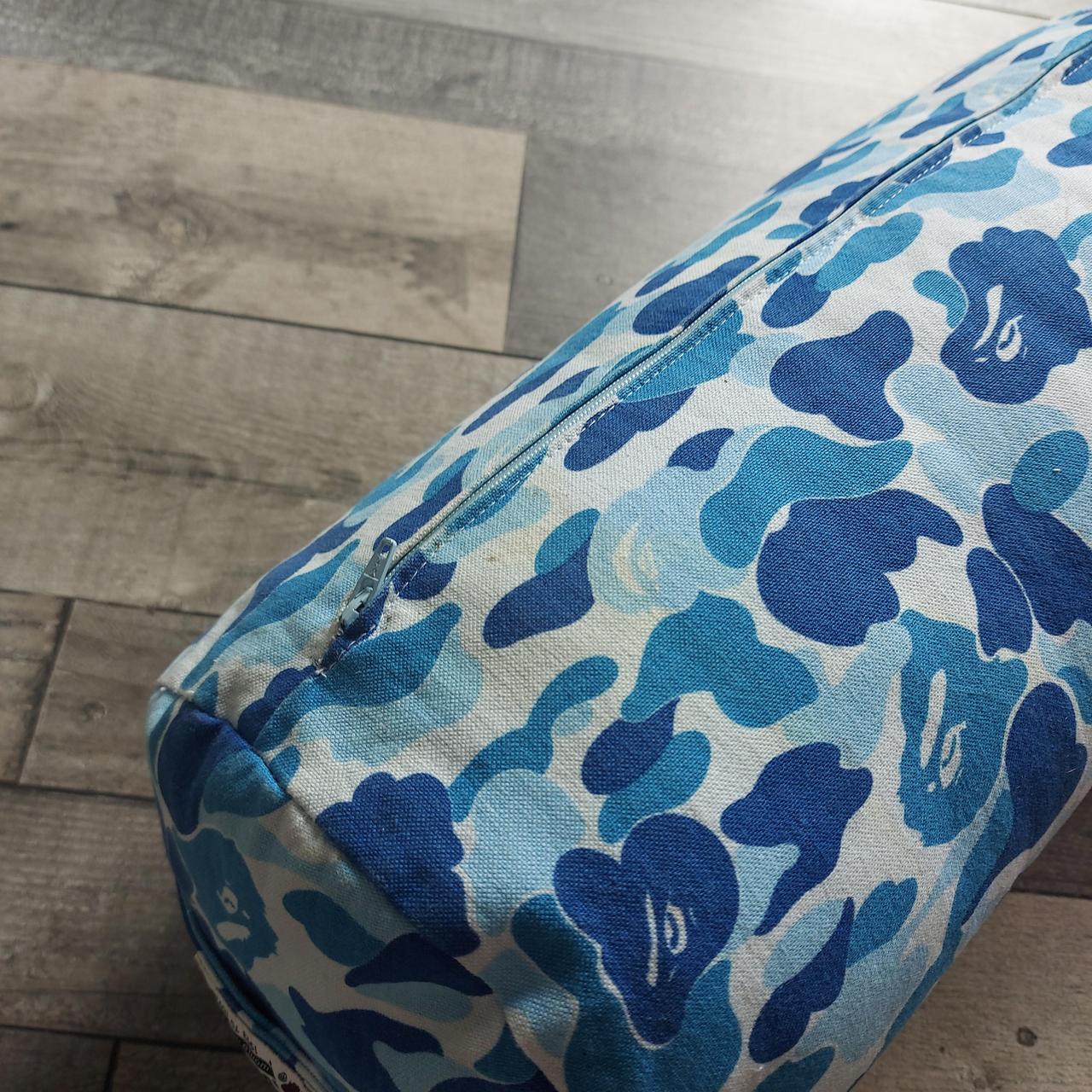 Bape a bathing ape blue abc camo cushion Used... - Depop