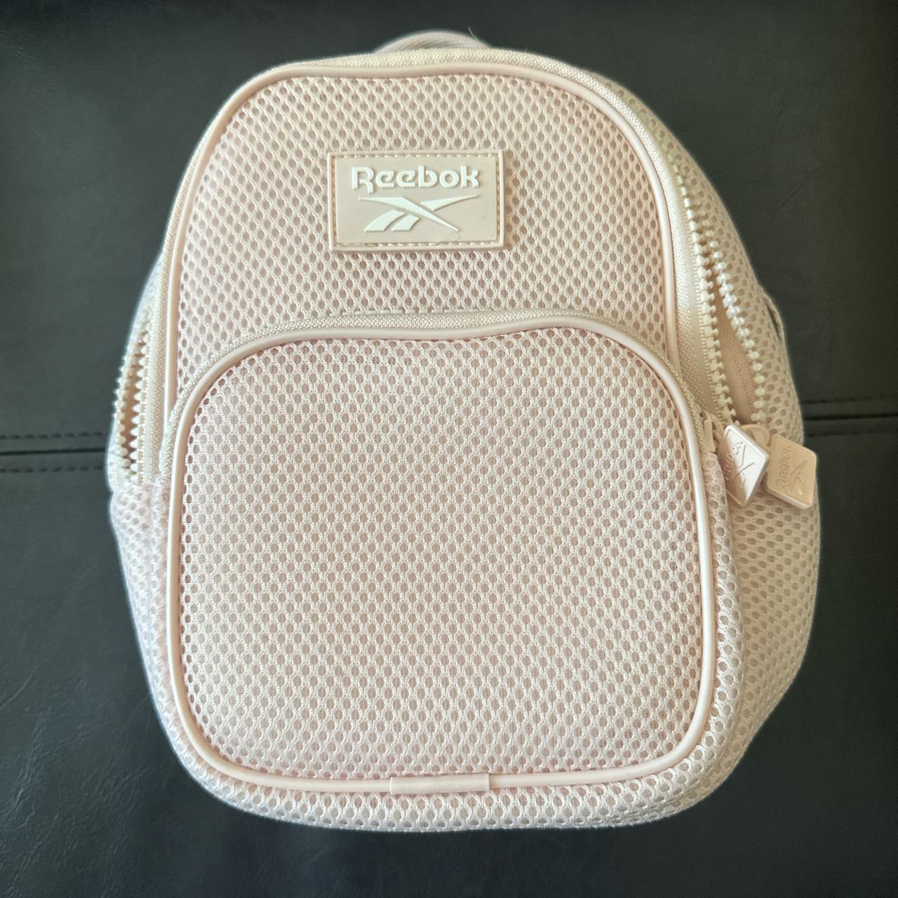Cute baby pink mini backpack! Used once, but still... - Depop