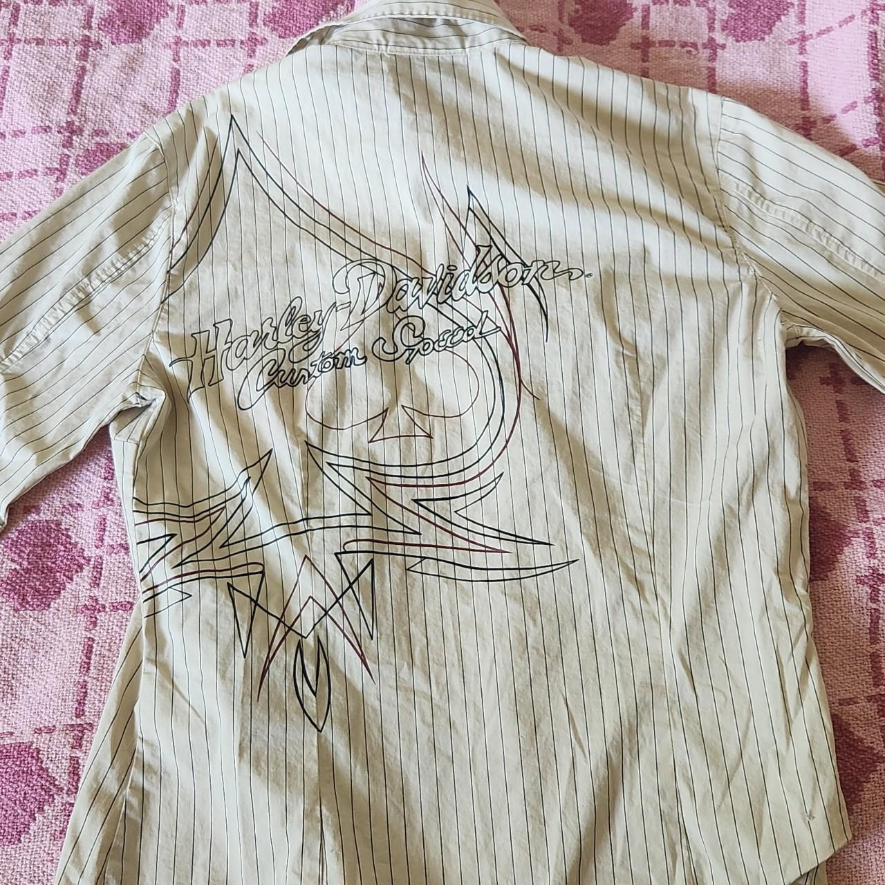 Harley Davidson Women's Cream Shirt | Depop