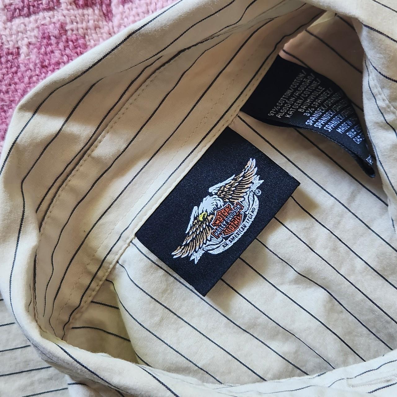 Harley Davidson Women's Cream Shirt | Depop