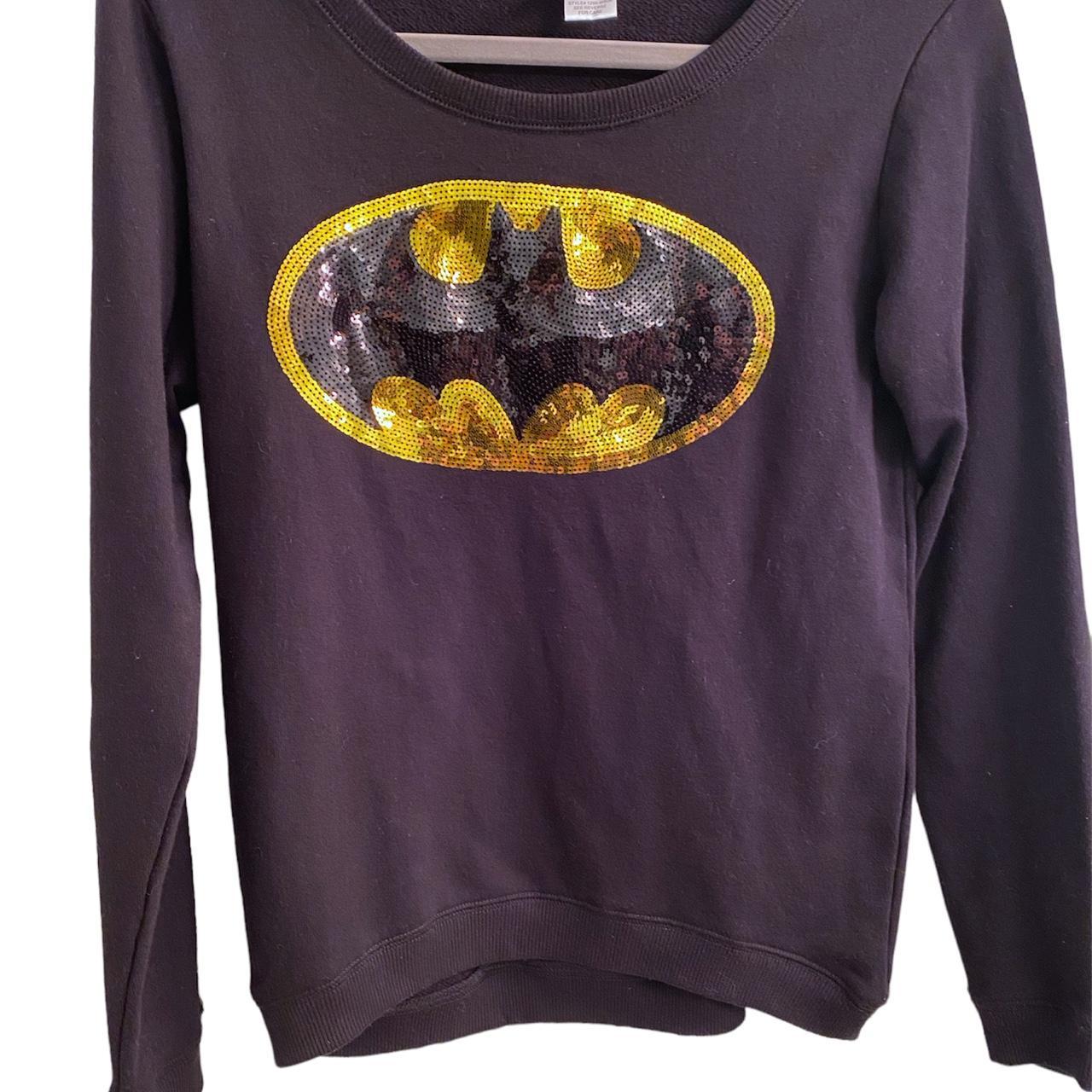 Batman Sweatshirt with glitter logo size small. New... - Depop