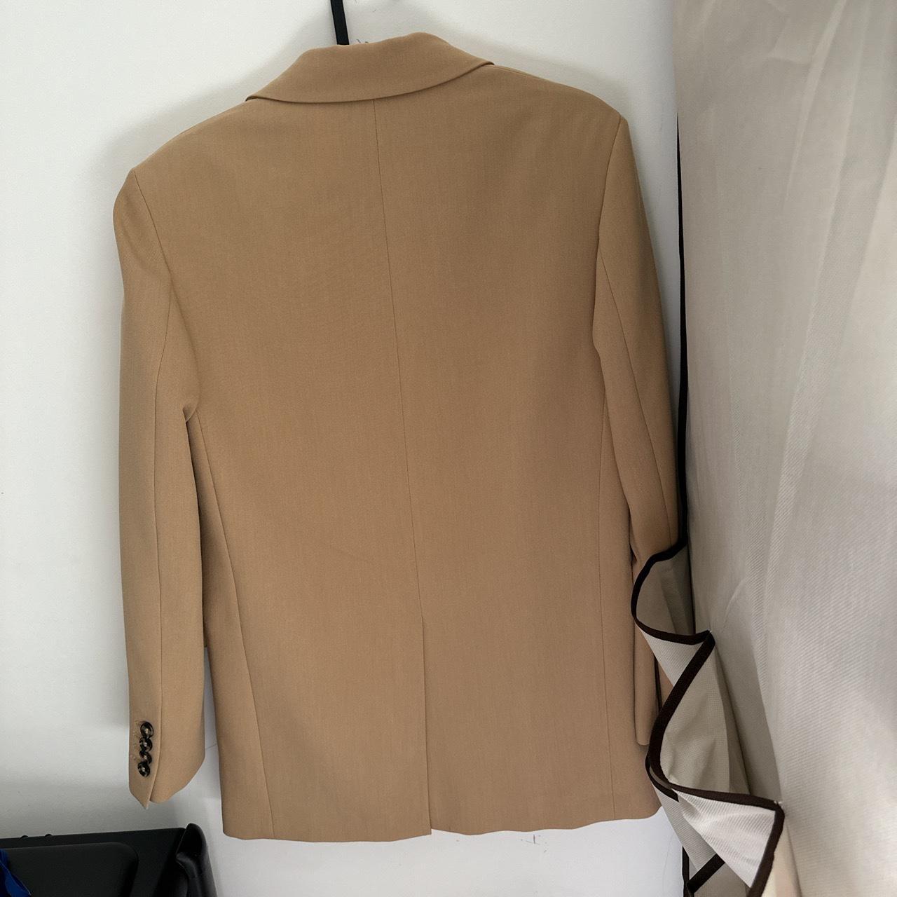 Zara tan suit jacket. - Depop