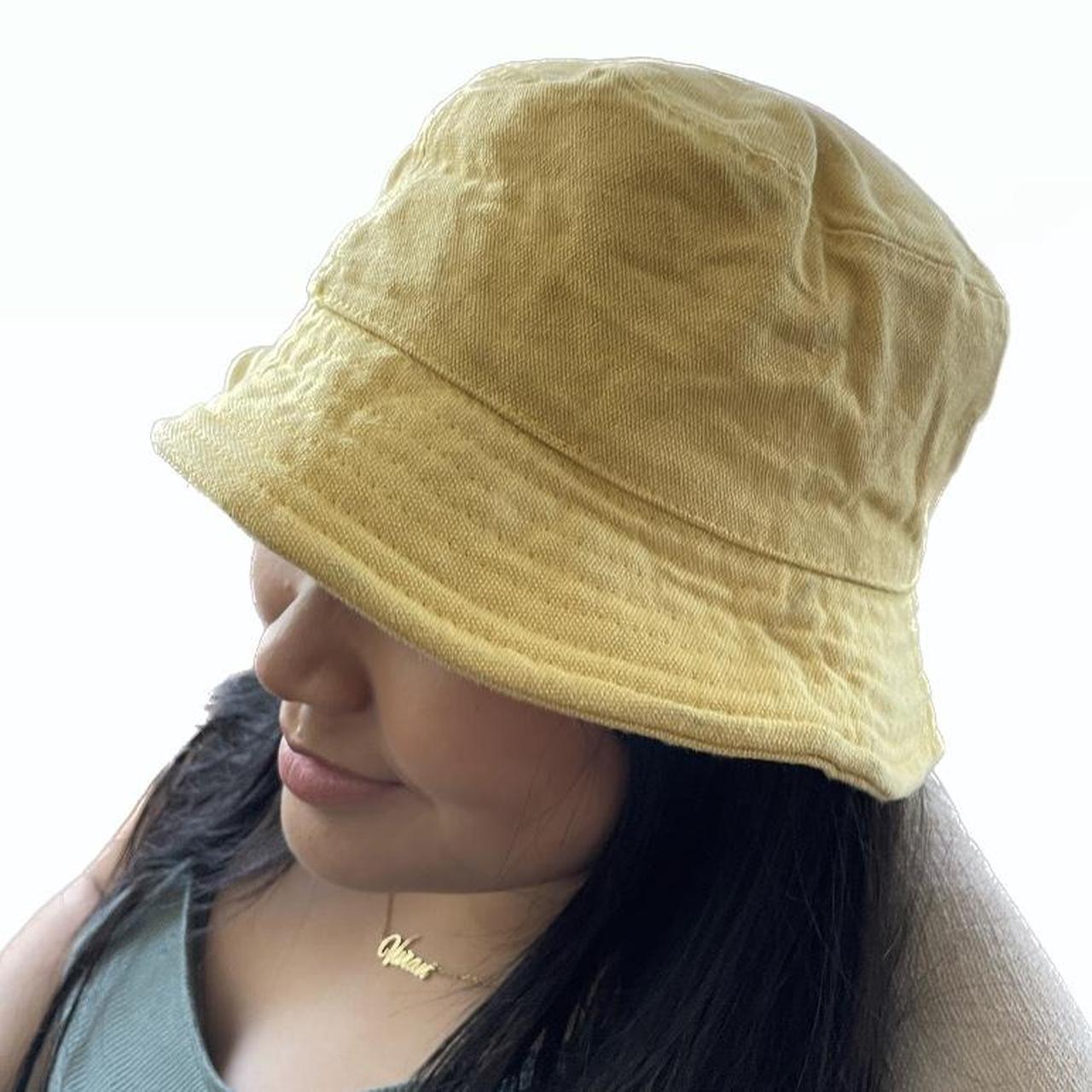 Yellow bucket hat One size hits all Steve Madden... - Depop