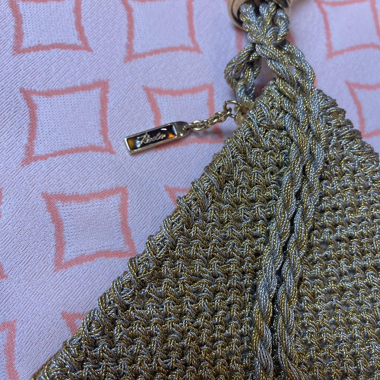 Vintage rodo of Italy , two-tone Crossbody bag 9 x 8... - Depop