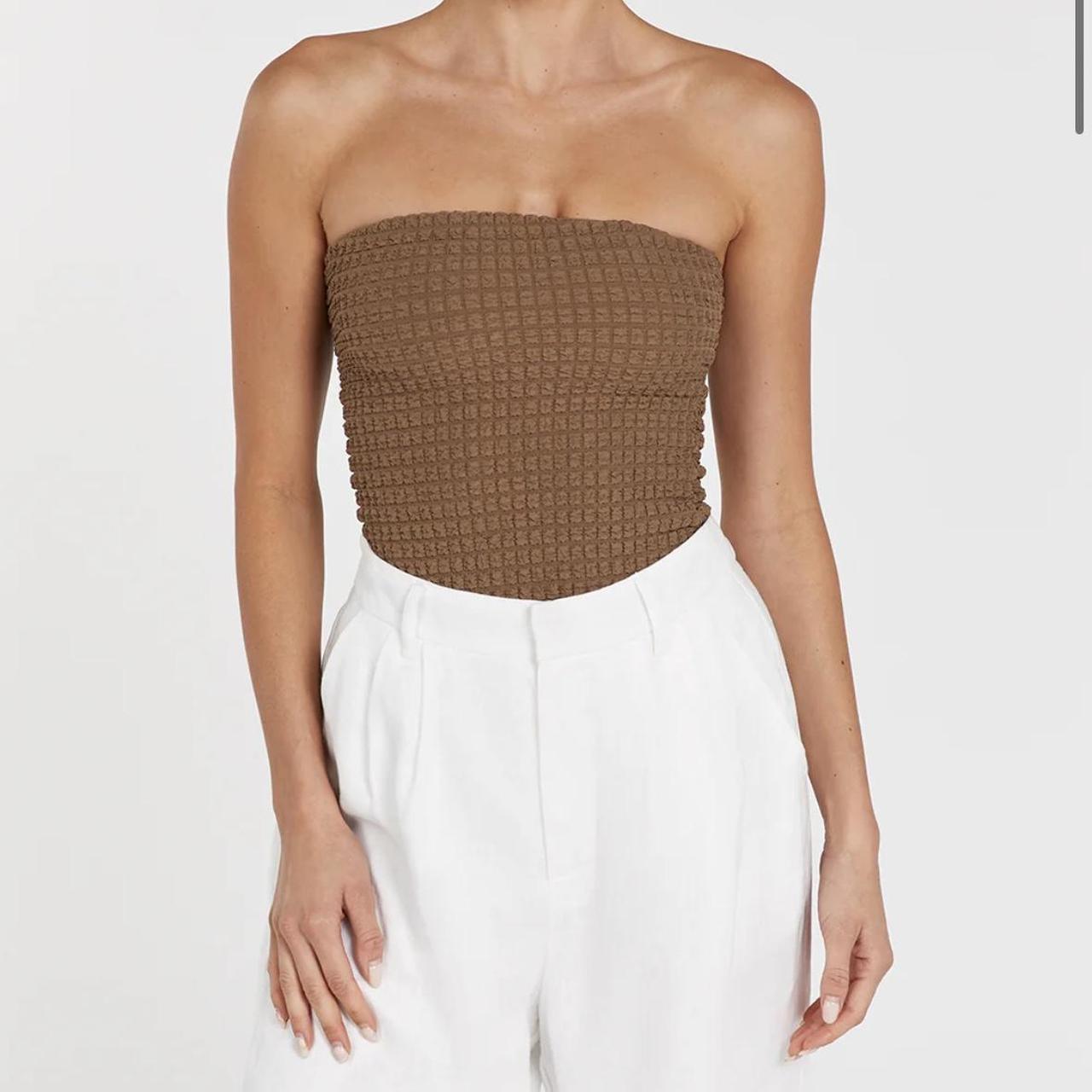 Dissh Alex Latte Bandeau Top NWT Size Small - Depop