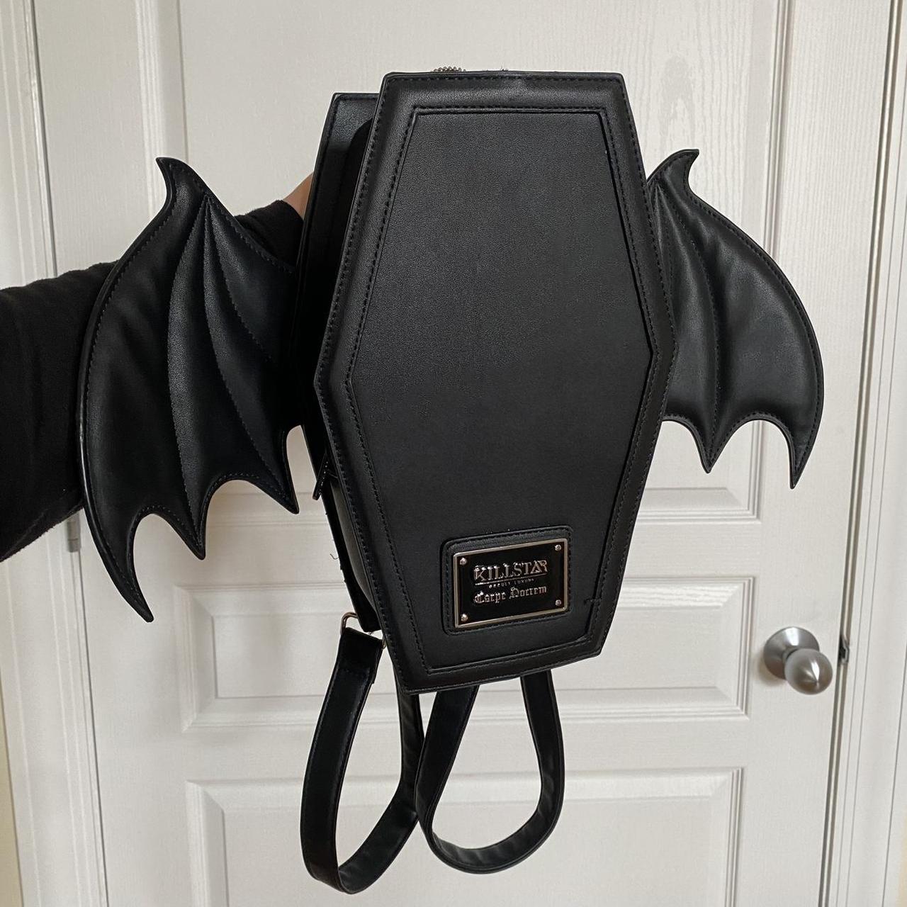 KILLSTAR Sickly Sweet Backpack | Black Coffin Bat... | Depop