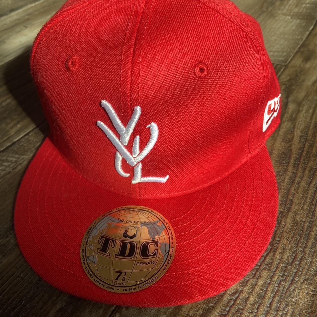 YVL fitted red cap ComplexCon exclusive Only tried... - Depop