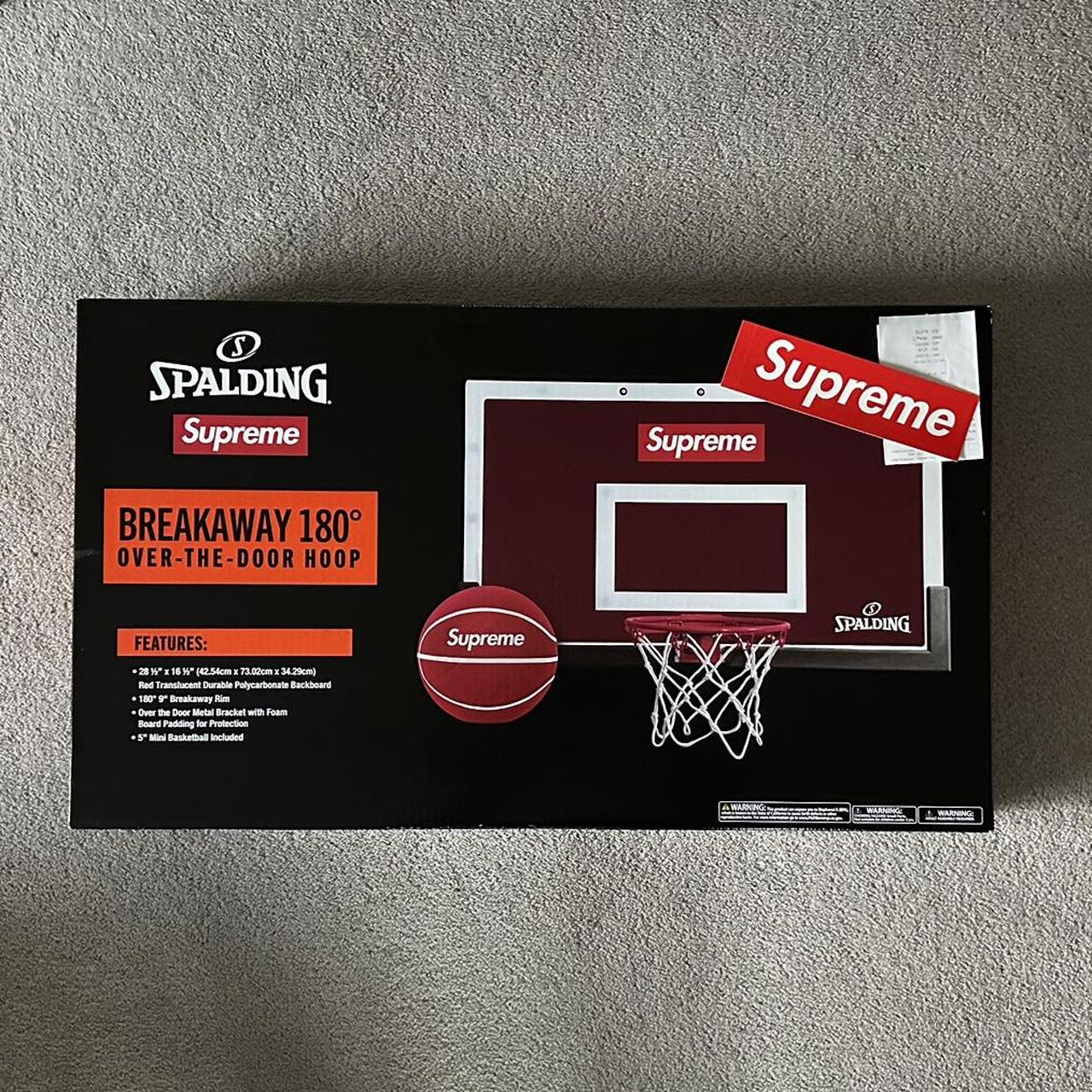 SUPREME X SPALDING BASKETBALL HOOP BOUGHT IN STORE,... - Depop