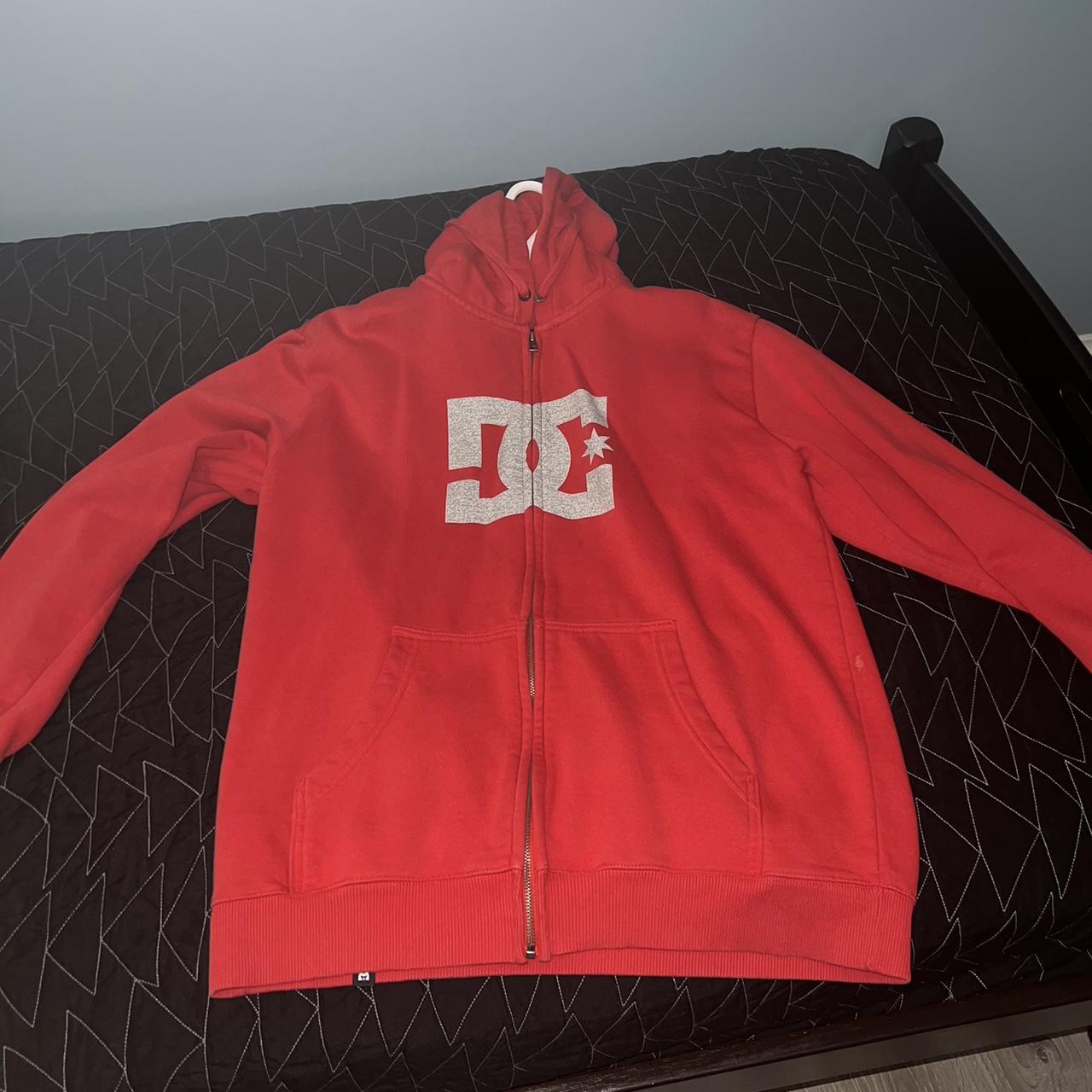 Vintage dc hoodie -noticeable stains on back -can... - Depop