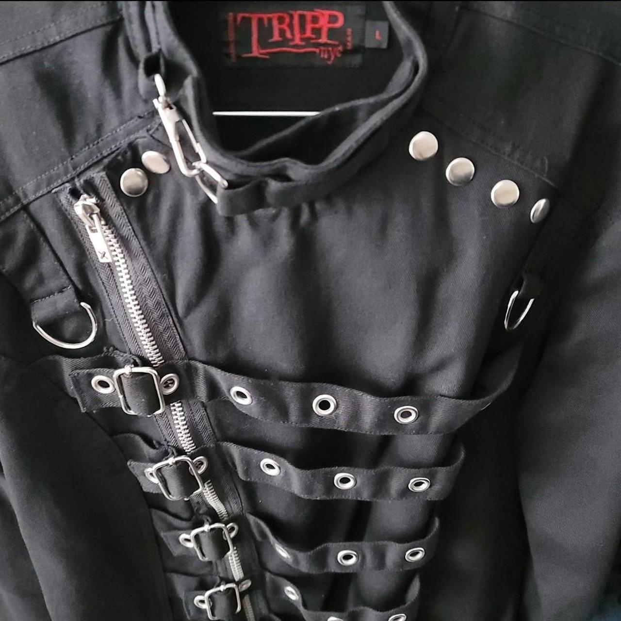 TRIPP NYC Asymmetrical Zip Up Gothic Bondage... - Depop