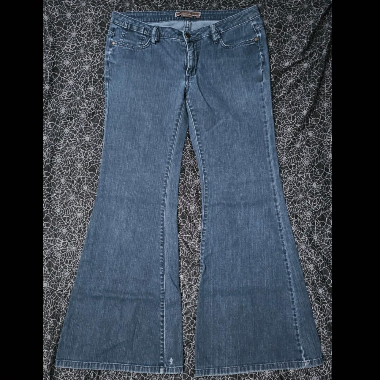 To The Max Low Rise Wide Leg Flare Jeans Has a... | Depop