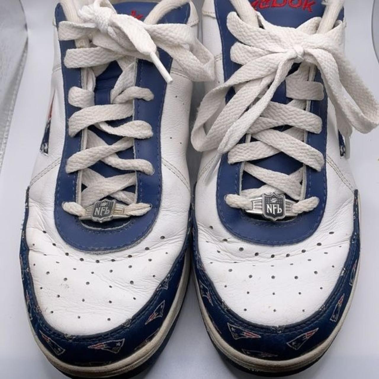 Vintage Reebok New England Patriots Sneakers. There... - Depop