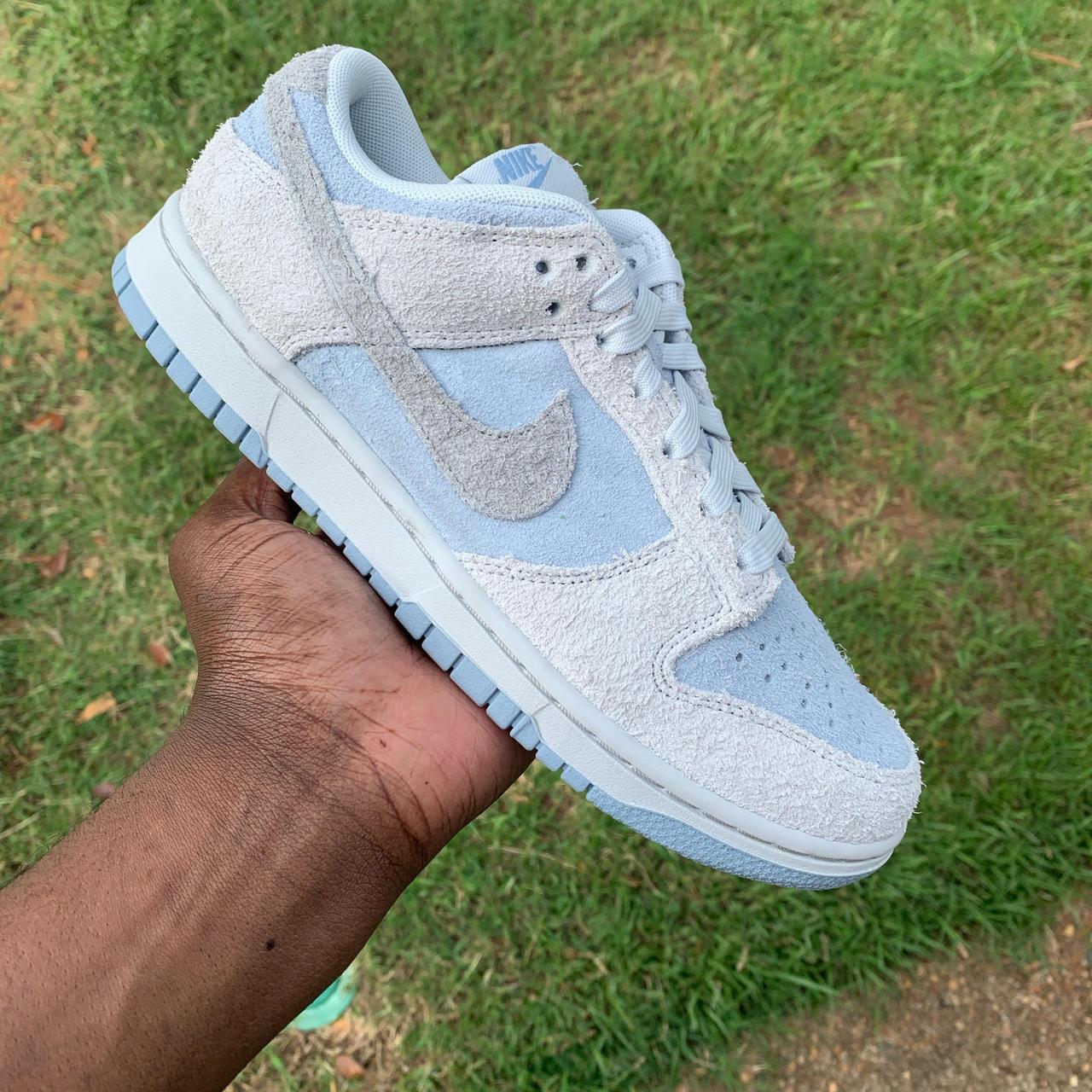 Nike Dunk Low Light Armory Blue Photon Dust... - Depop