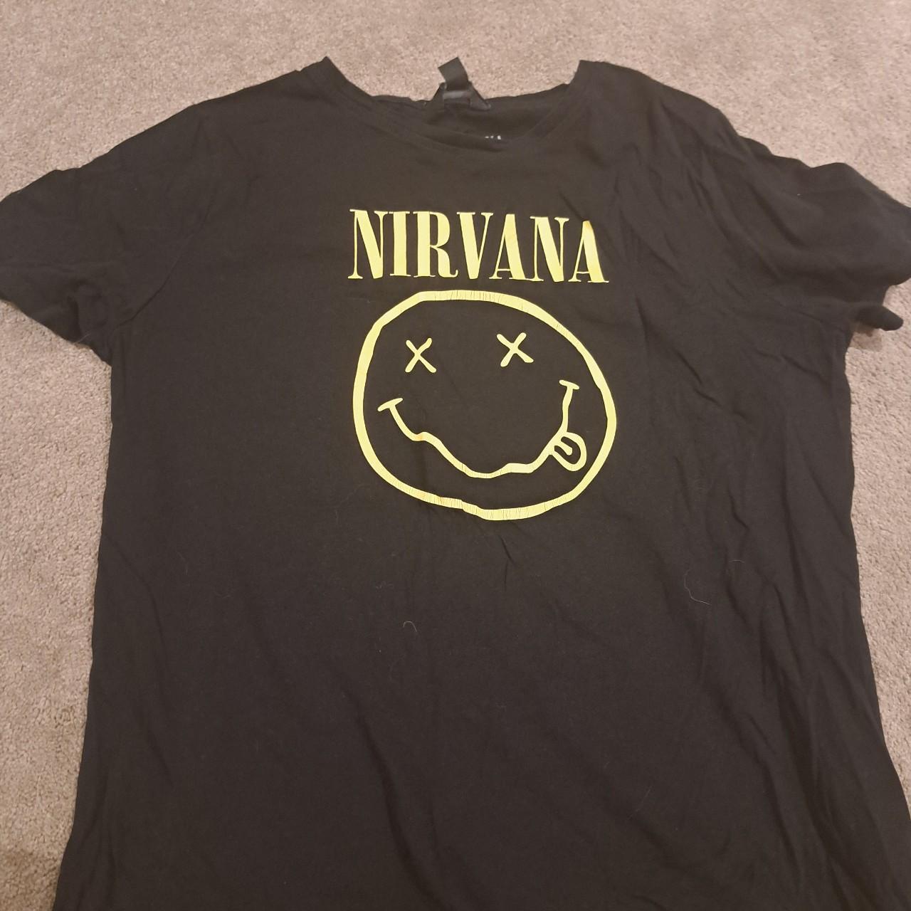 nirvana grunge 90s band tee medium - Depop
