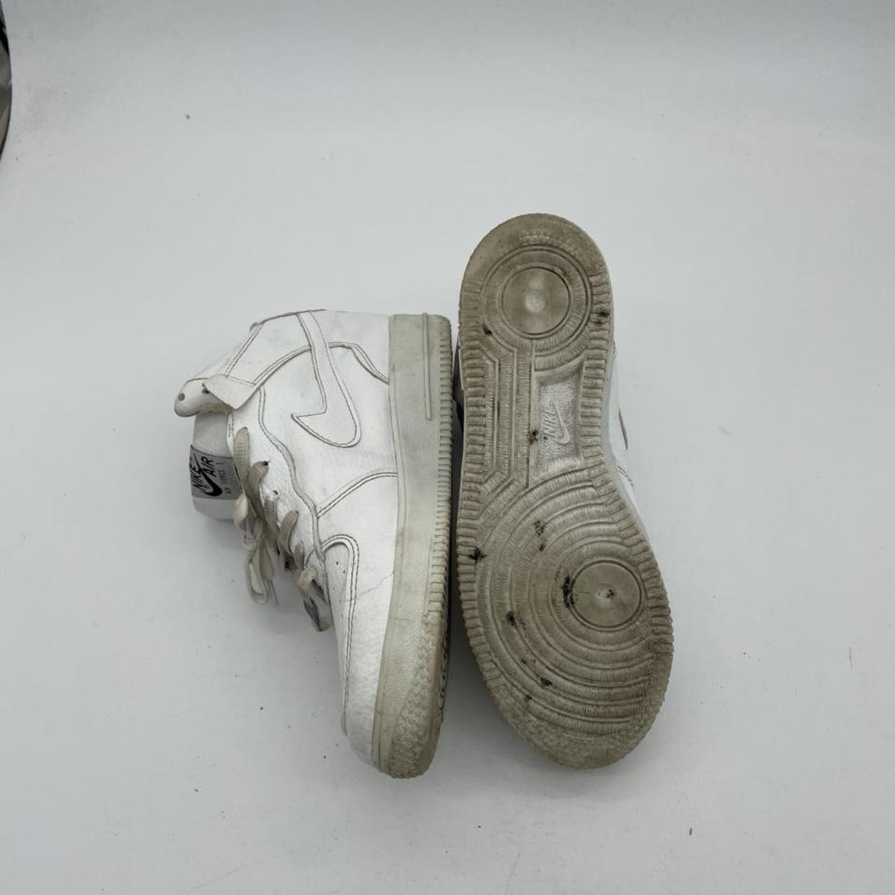 NIKE AIR FORCE 1 AF1 HI TOP WHITE UK7 UNISEX //... - Depop