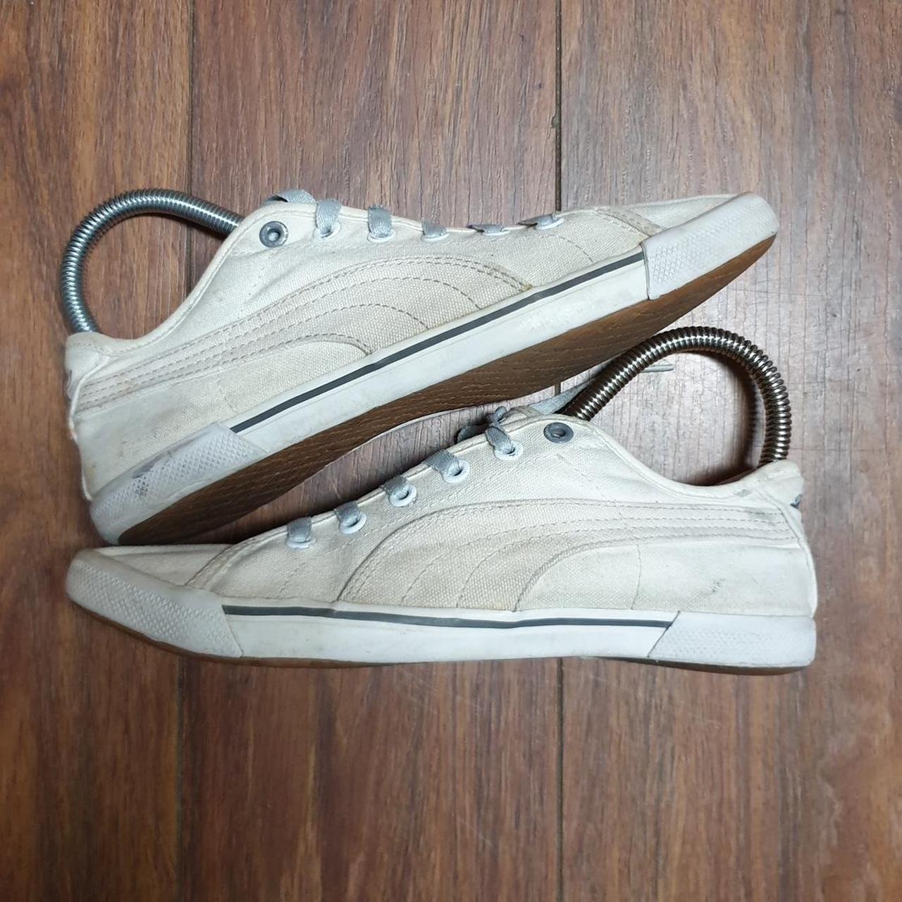Puma Canvas Drip Pumps Trainer Beige UK5.5 Low... - Depop