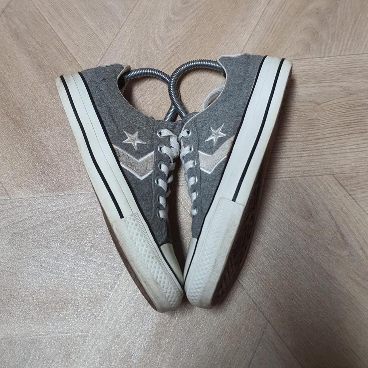 Converse Chuck One Star Trainer Grey UK4 Low Womens... - Depop