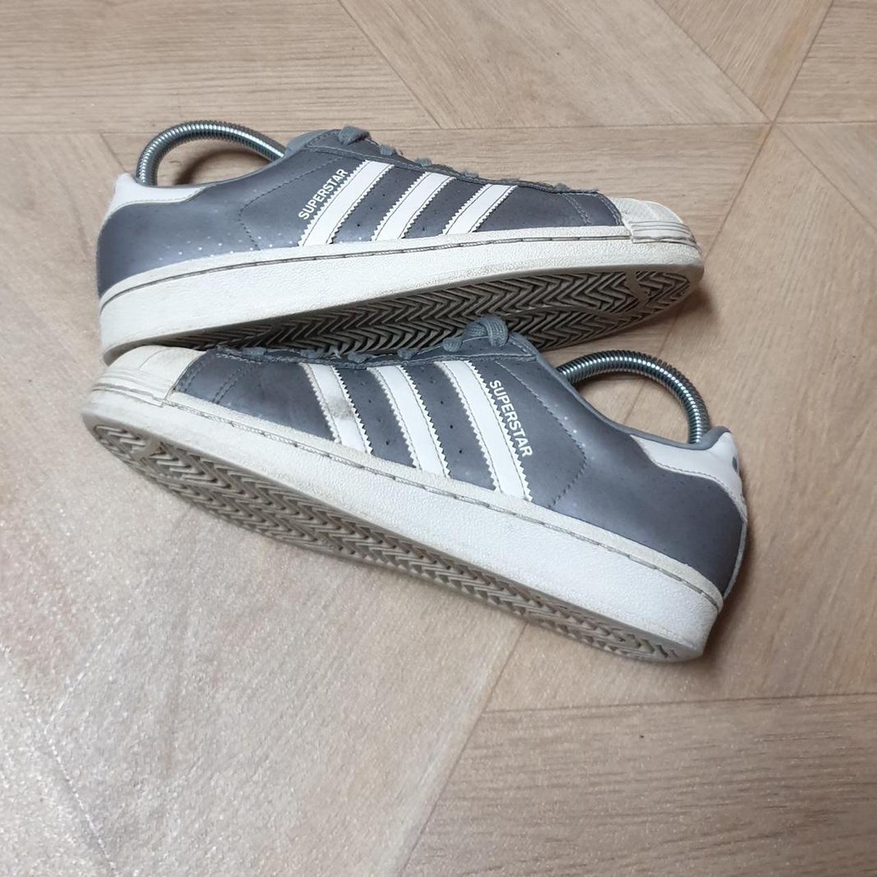 Adidas Superstar Trainer Grey UK4 Low Womens S75130... - Depop