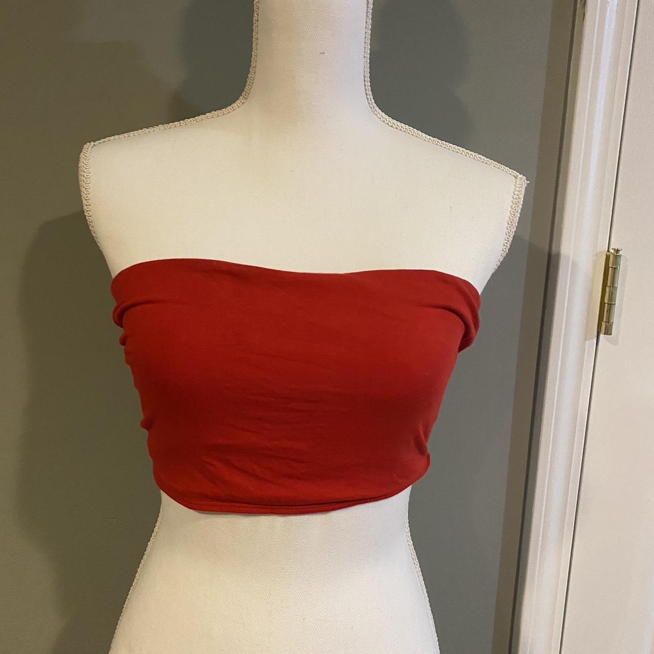 H&M red tube top - Depop