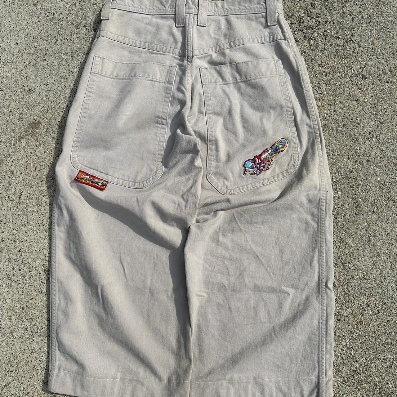 Rare Jnco Khaki Wizards Size 34x32 13" Openings No... - Depop