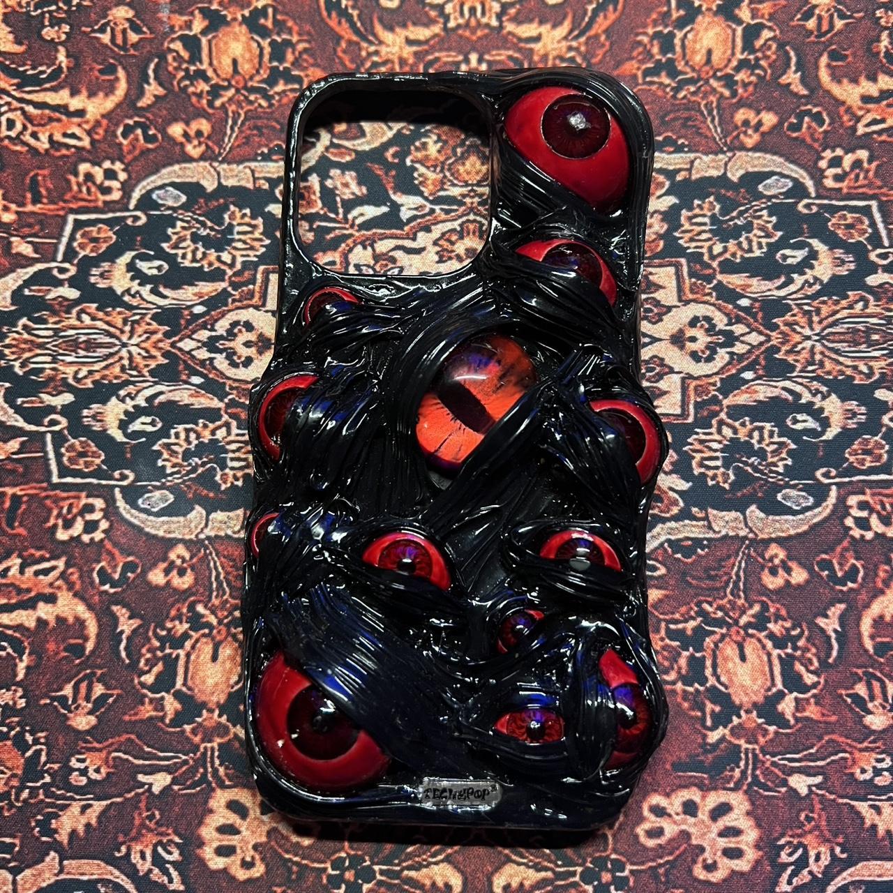 iPhone 13 TechyPop red+black phone case. Bought it... | Depop
