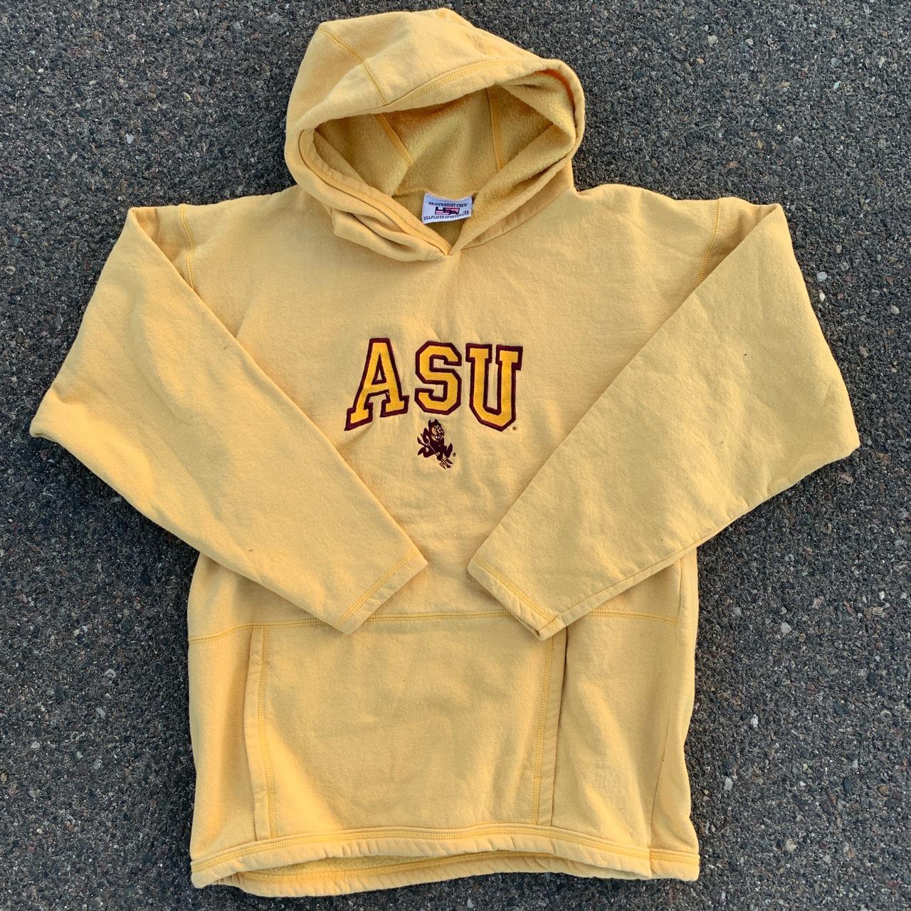 -ASU embroidered hoodie -Vintage piece -Really nice... - Depop