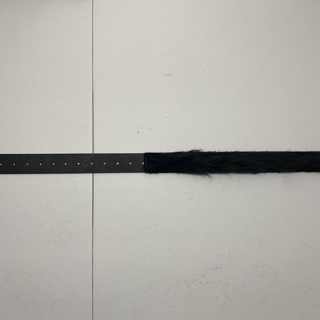 Half and Half Fur belt Faux Fur belt made by me Fits... - Depop