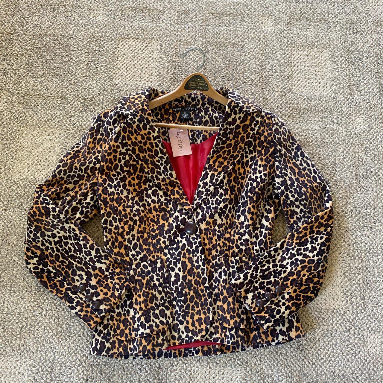 Sick leopard jacket Pit to pit 40” Sleeve... - Depop