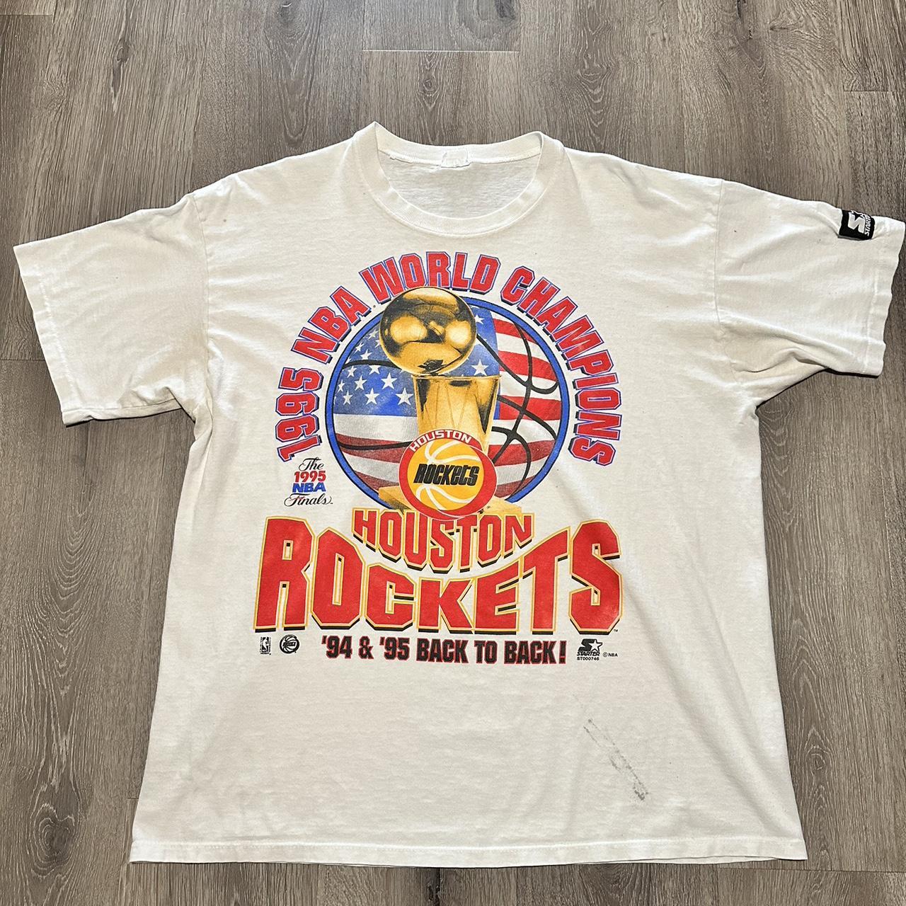 Vintage Houston Rockets NBA World Championship Shirt... - Depop