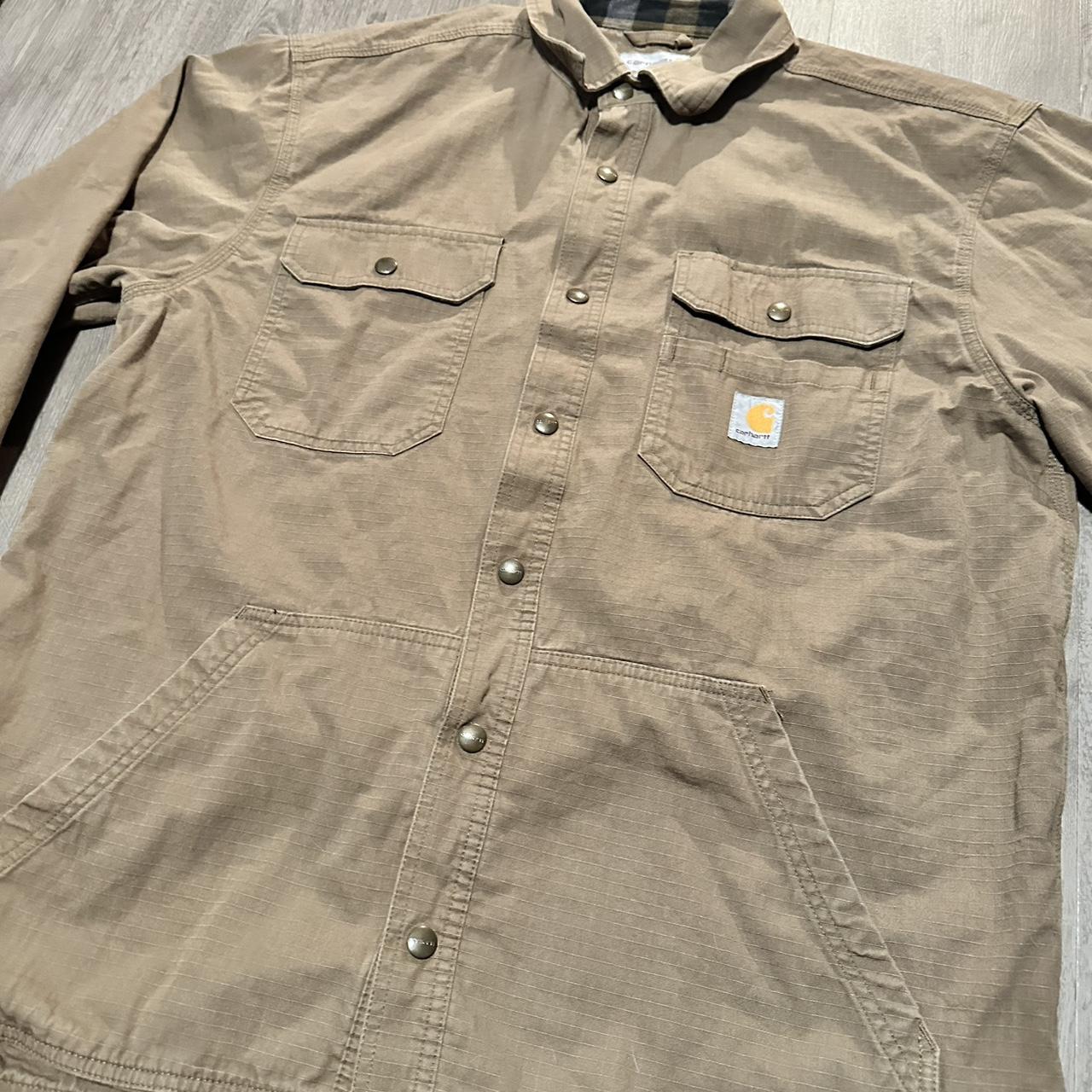 Carhartt throw over Jacket Size-Large Preowned... - Depop