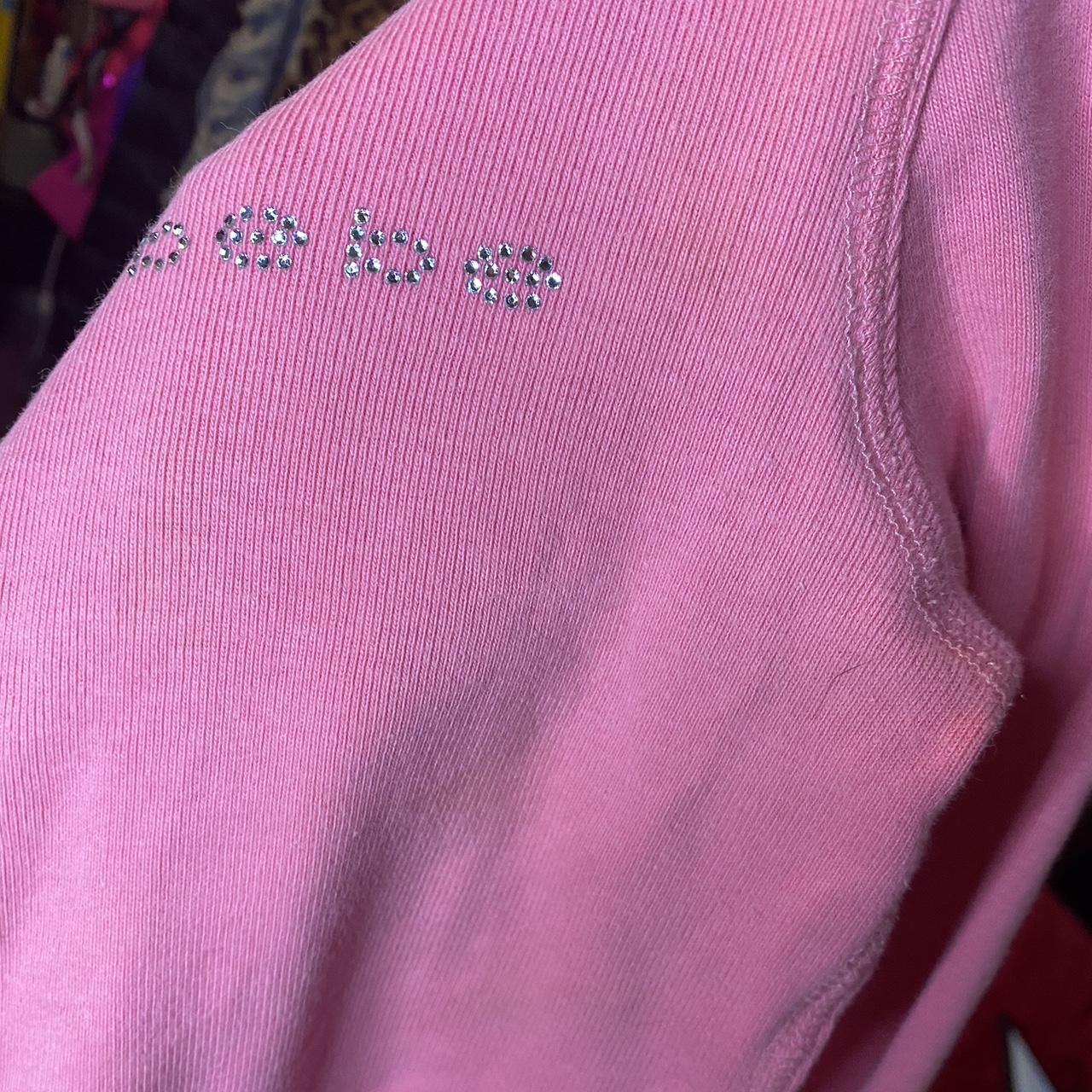 Bebe Women's Pink and Silver Jacket | Depop