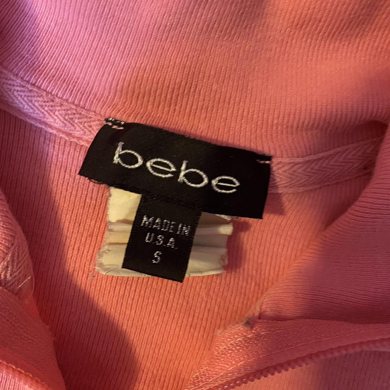 Bebe Women's Pink and Silver Jacket | Depop