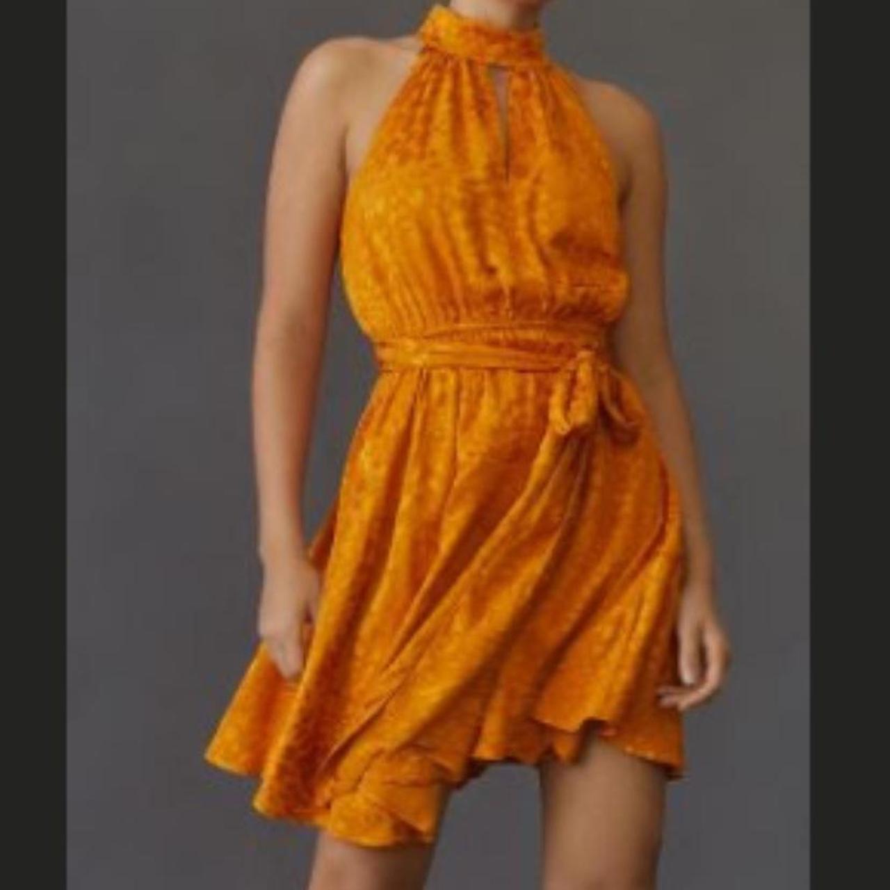 ANTHROPOLOGIE | very faltering mustardy-orange... - Depop