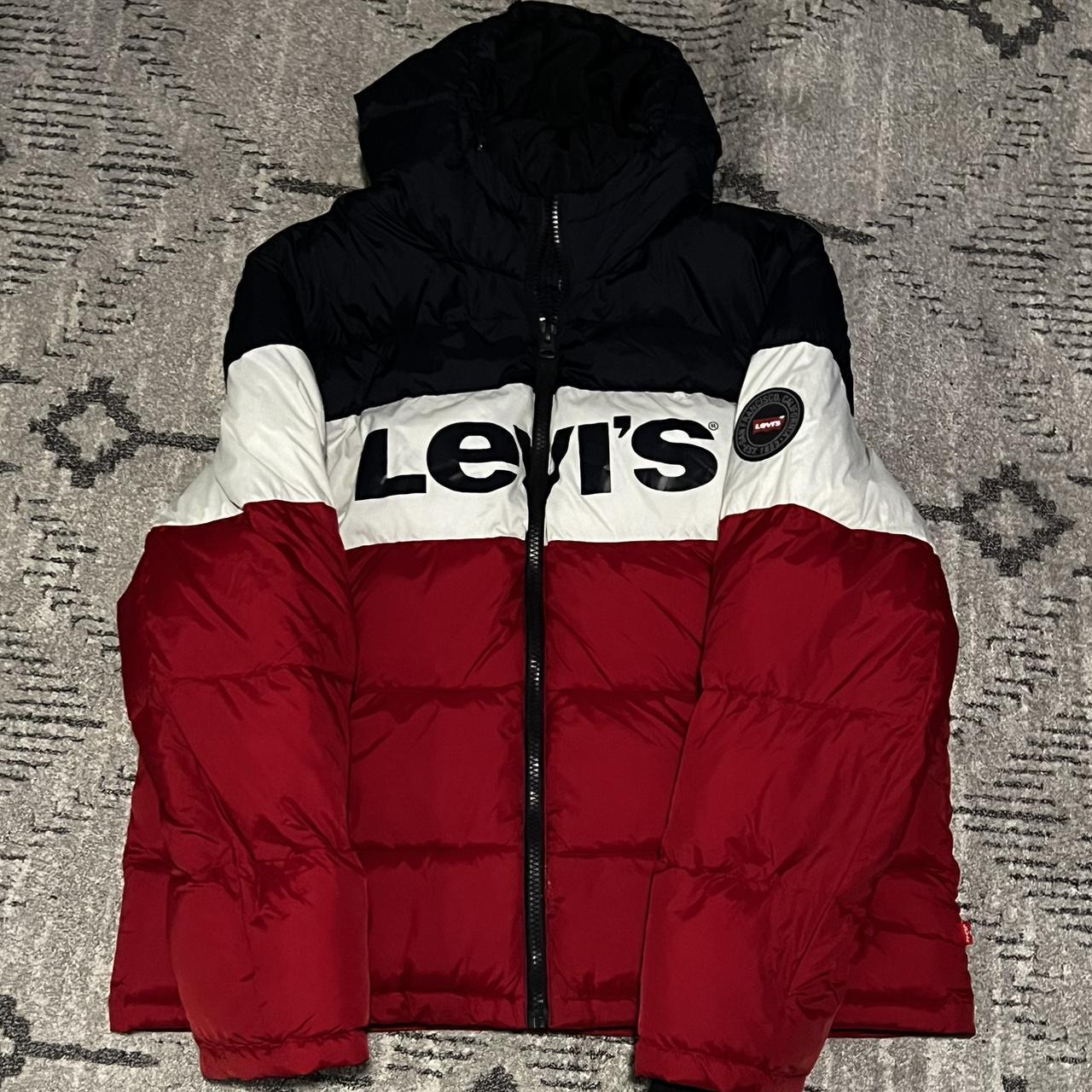 Levi's Multicolor Puffer Jacket Size: XXL, 2XL All... - Depop