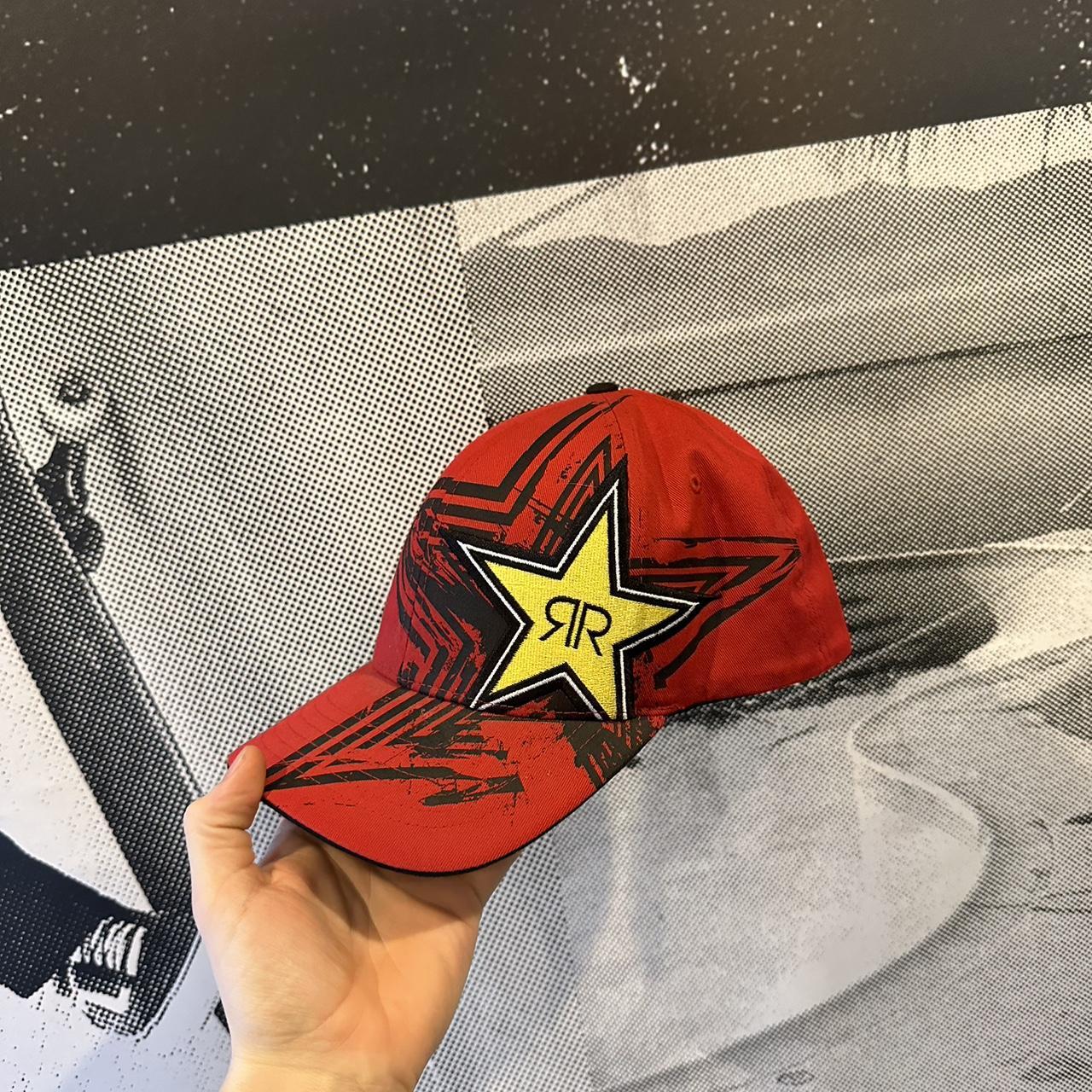 Fox Racing Men's Red and Yellow Hat | Depop