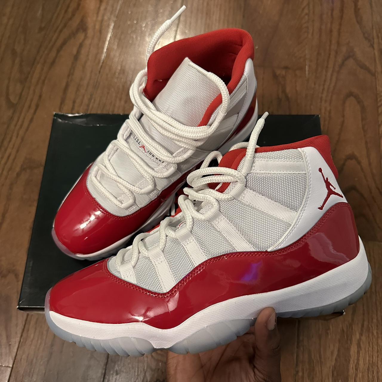 Icey Jordan 11 Retro “Cherry” Lightly Worn - Like... - Depop